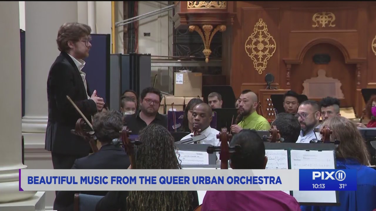 Queer Urban Orchestra performs at Church of the Holy Apostles – PIX11