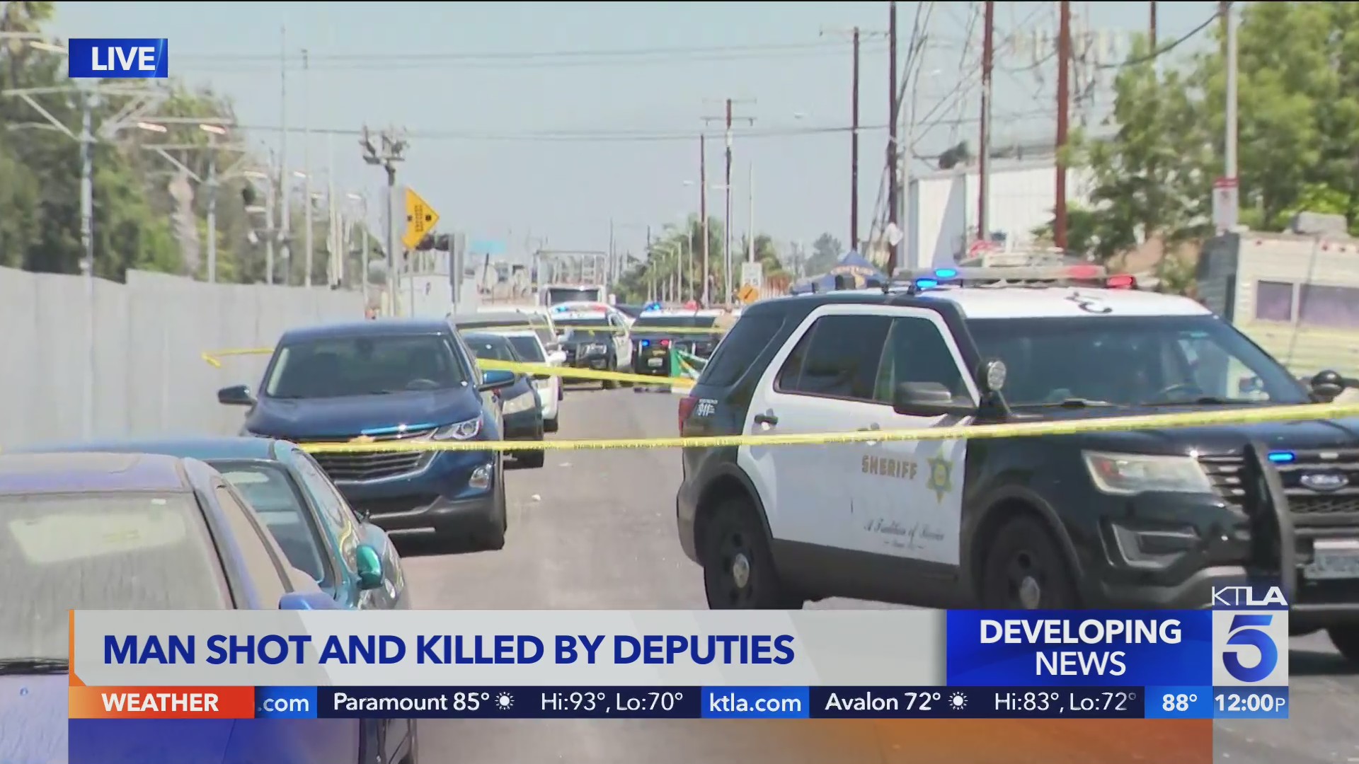 Man with machete shot and killed by deputies in South L.A. area: LASD ...