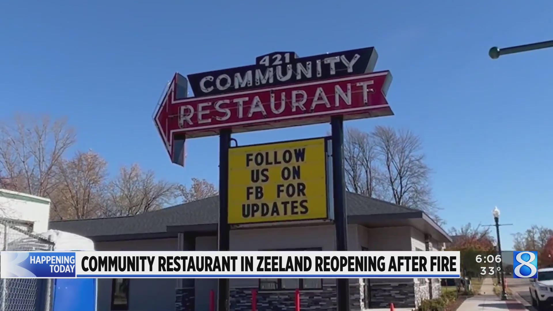 Community Resturant reopens after fire – WOODTV.com