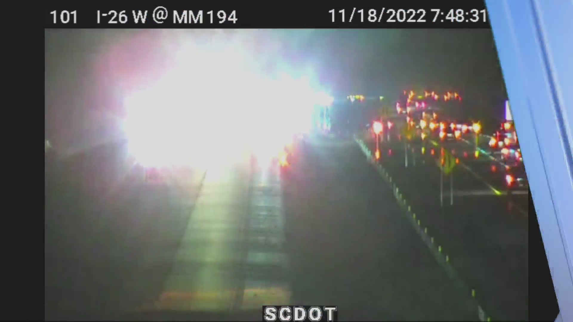 Crash blocks all lanes of I26 near Jedburg Road – WCBD News 2