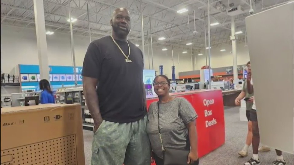 ‘So grateful’: Shaq buys new phone for Louisiana woman | NewsNation Now ...