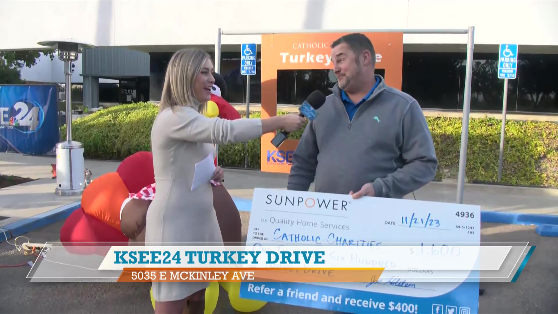 Central Valley Today! Turkey Drive QHS – CBS47 and KSEE24 | News from YourCentralValley.com