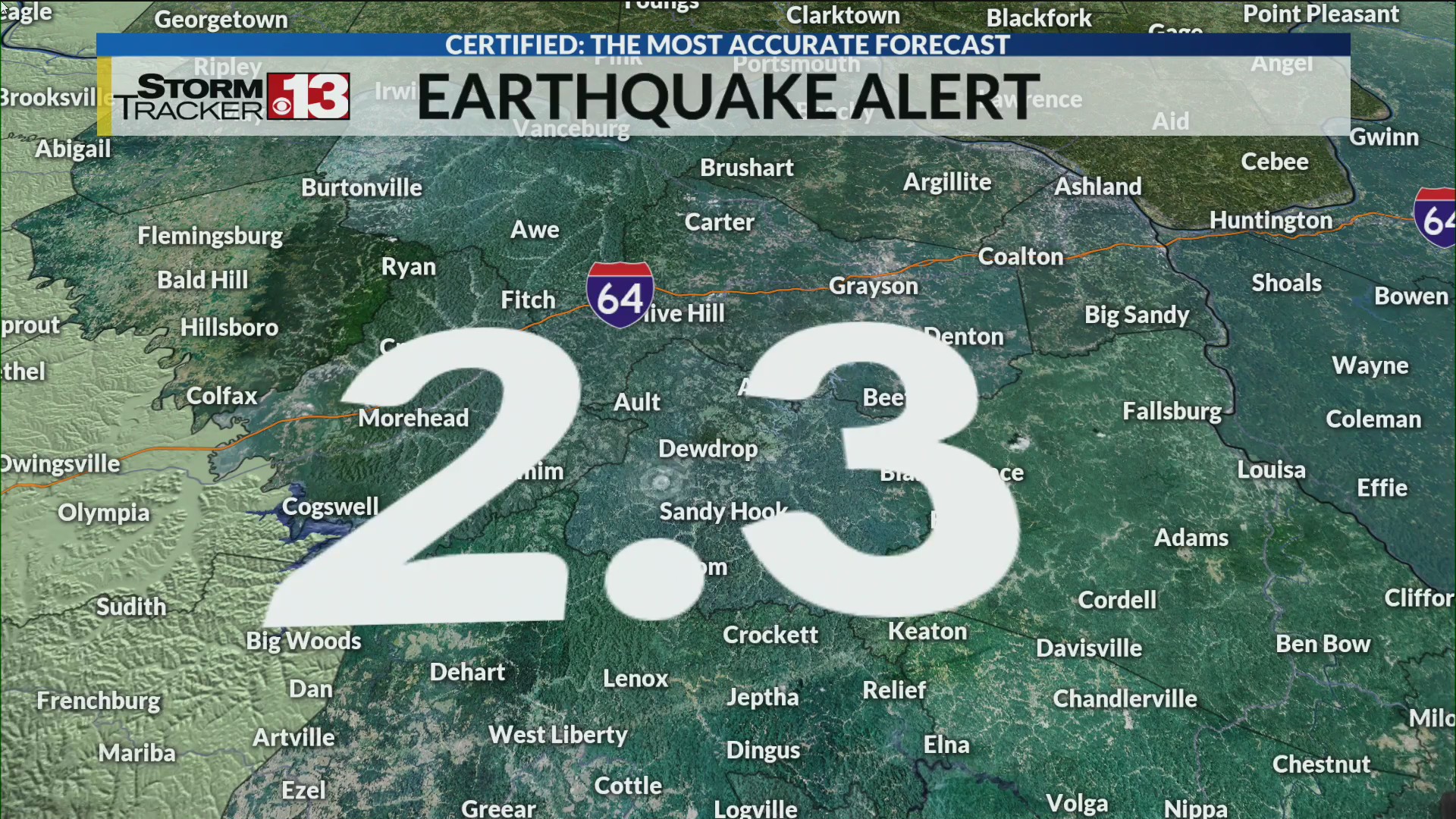 ‘Small’ earthquake recorded in Eastern Kentucky – WOWK 13 News