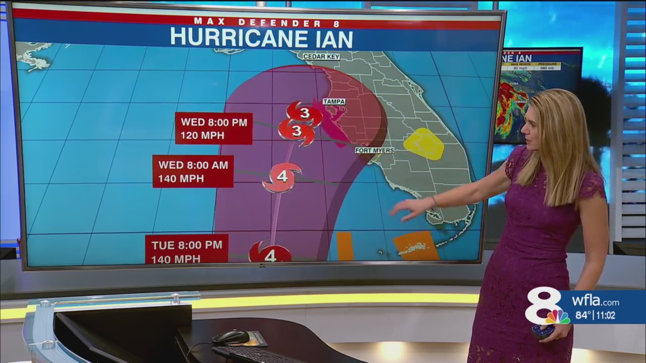 Hurricane Ian gains strength, Tampa remains in cone of uncertainty ...