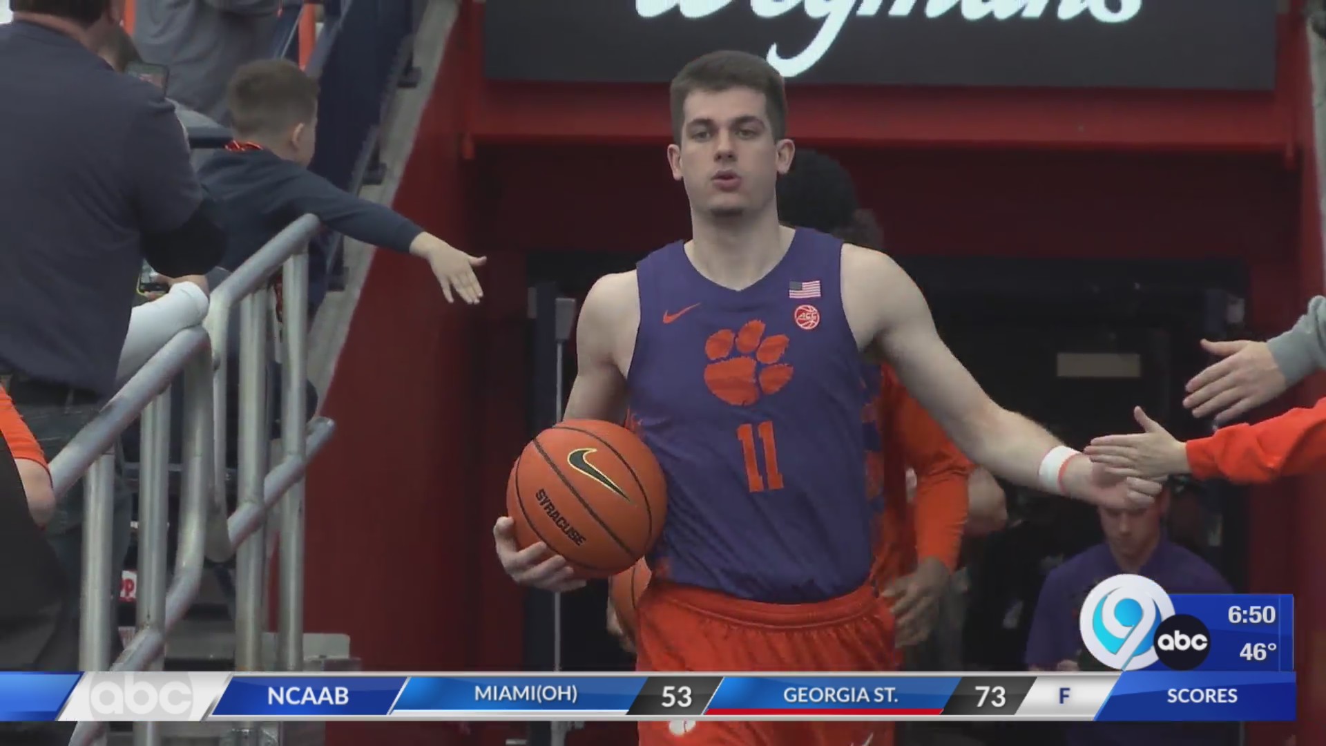 2/10 – Joe Girard helps Clemson sink Syracuse – WSYR