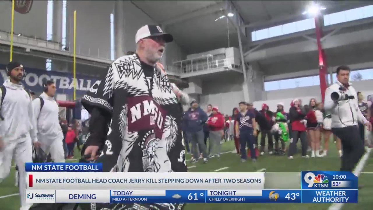NM State football coach Jerry Kill stepping down after 2 seasons – KTSM ...