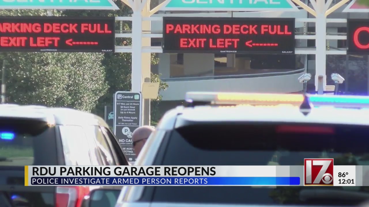 RDU parking garage reopens after ‘safety concern:’ officials – CBS17.com