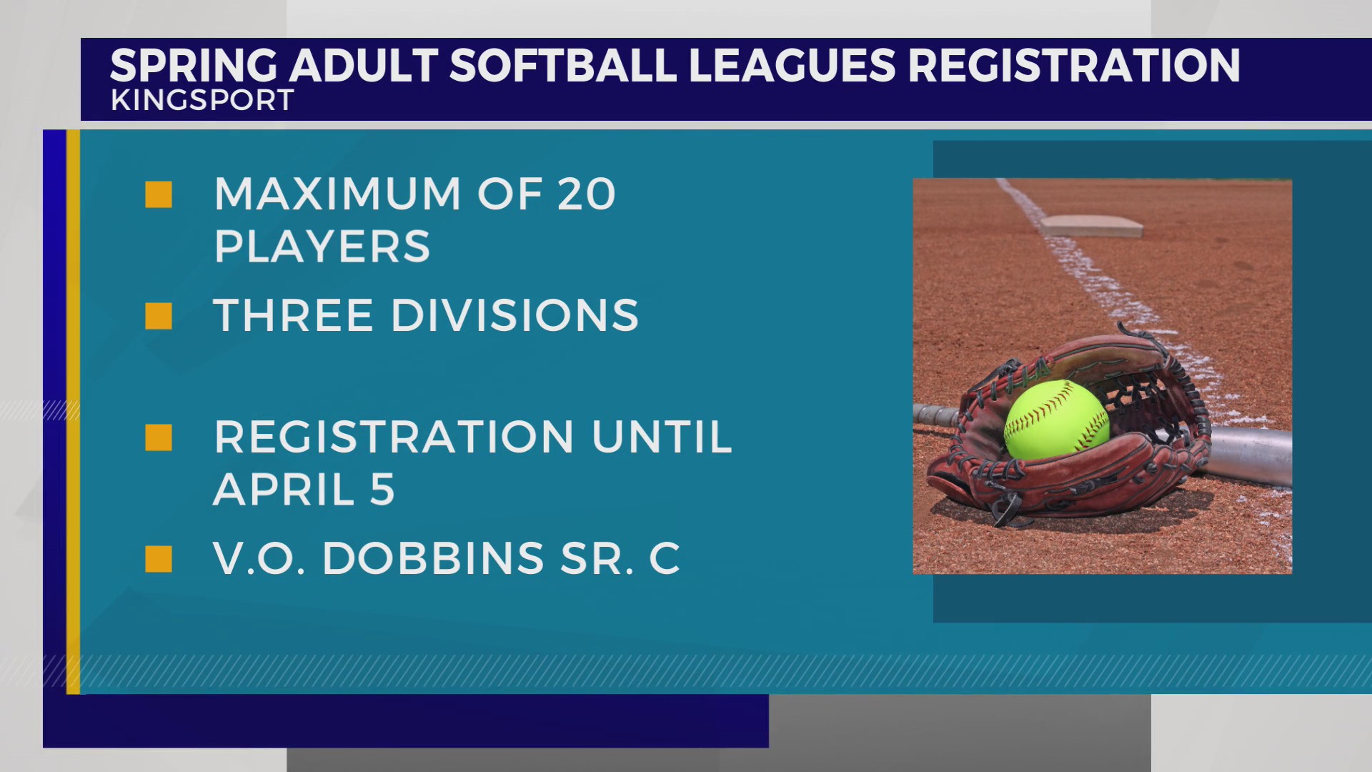 Spring adult softball registration in Kingsport begins on March 18 ...