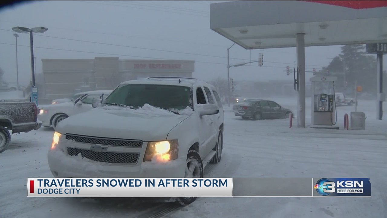 Travelers speak out after becoming stranded in Kansas’ blizzard-like ...