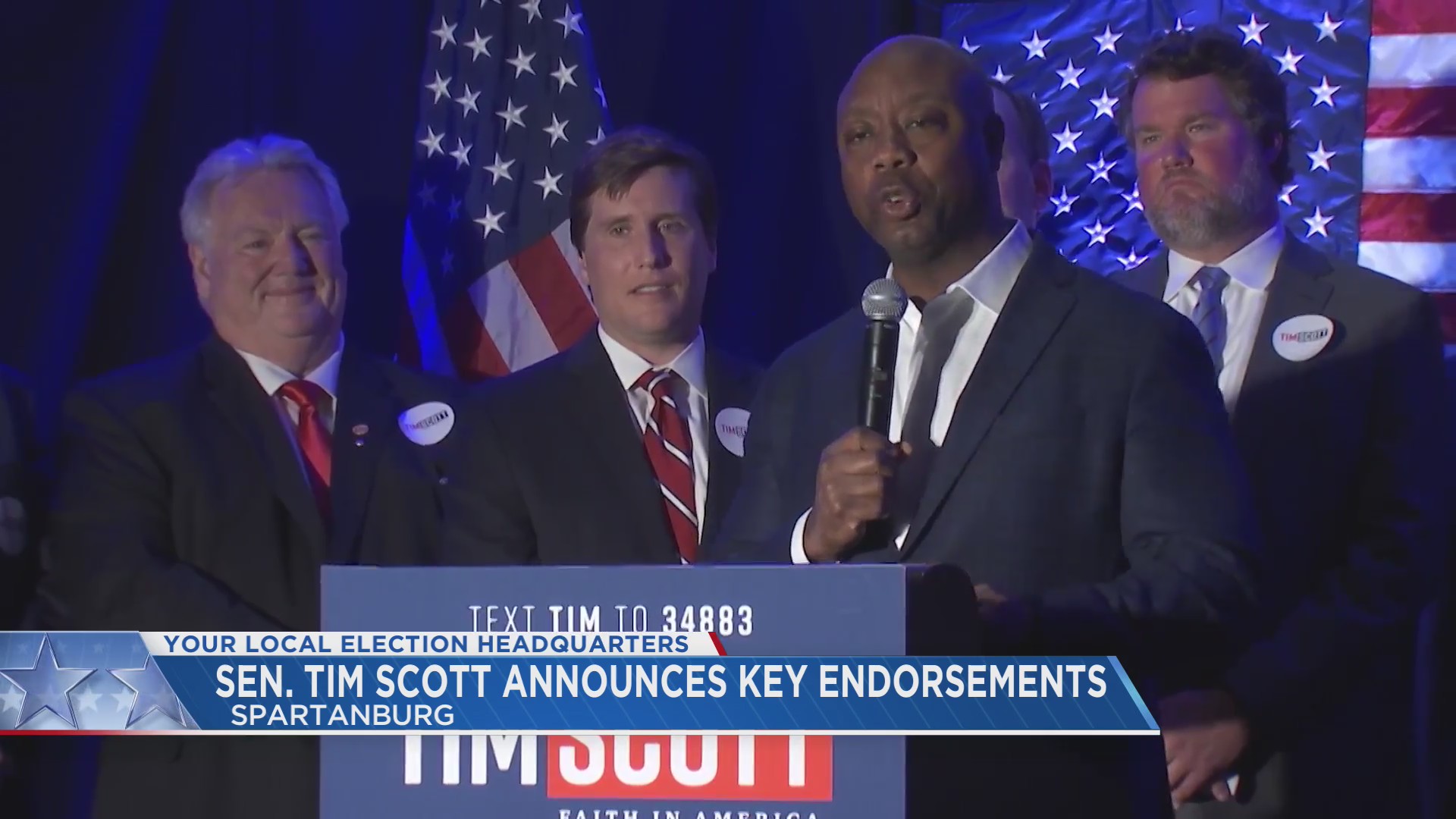 Sen. Tim Scott announces endorsements in Spartanburg – WSPA 7NEWS