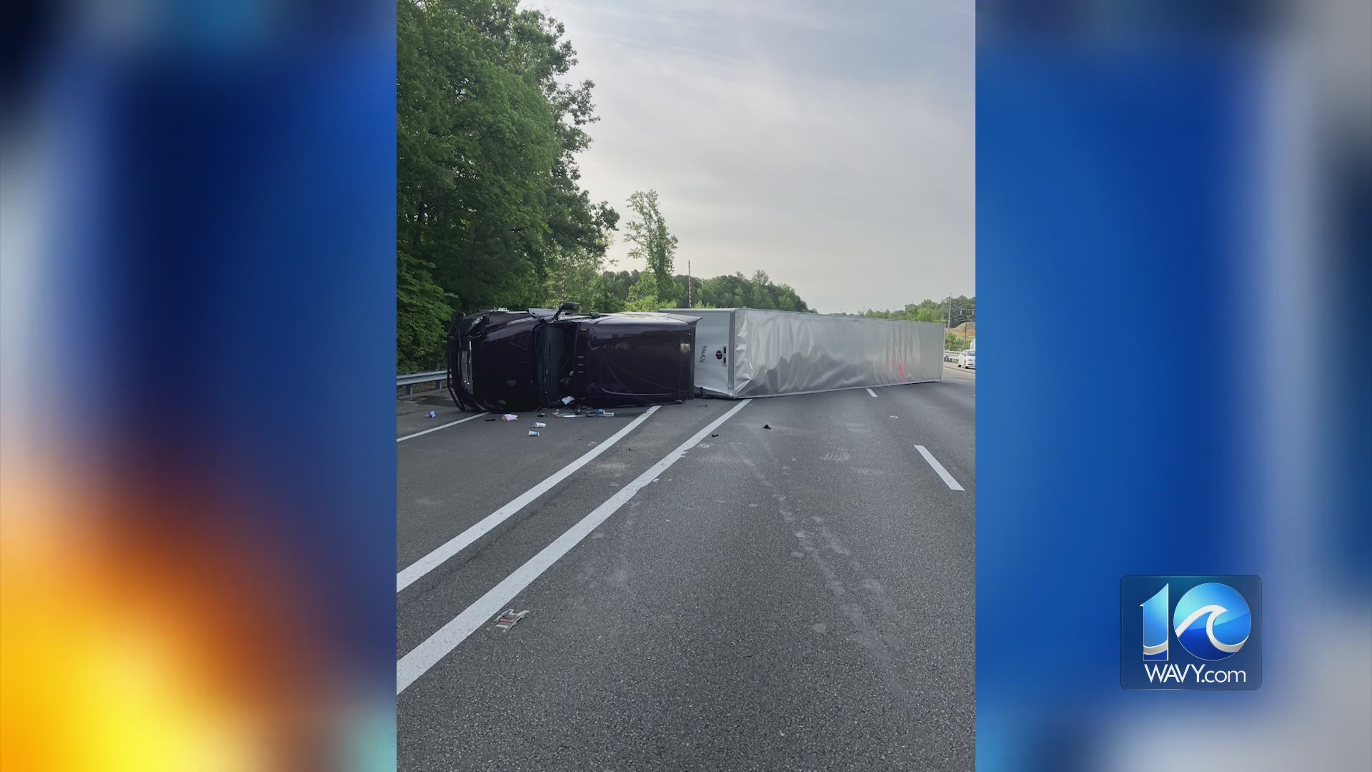 Tractor-trailer driver charged after I-64 crash in Williamsburg – WAVY.com
