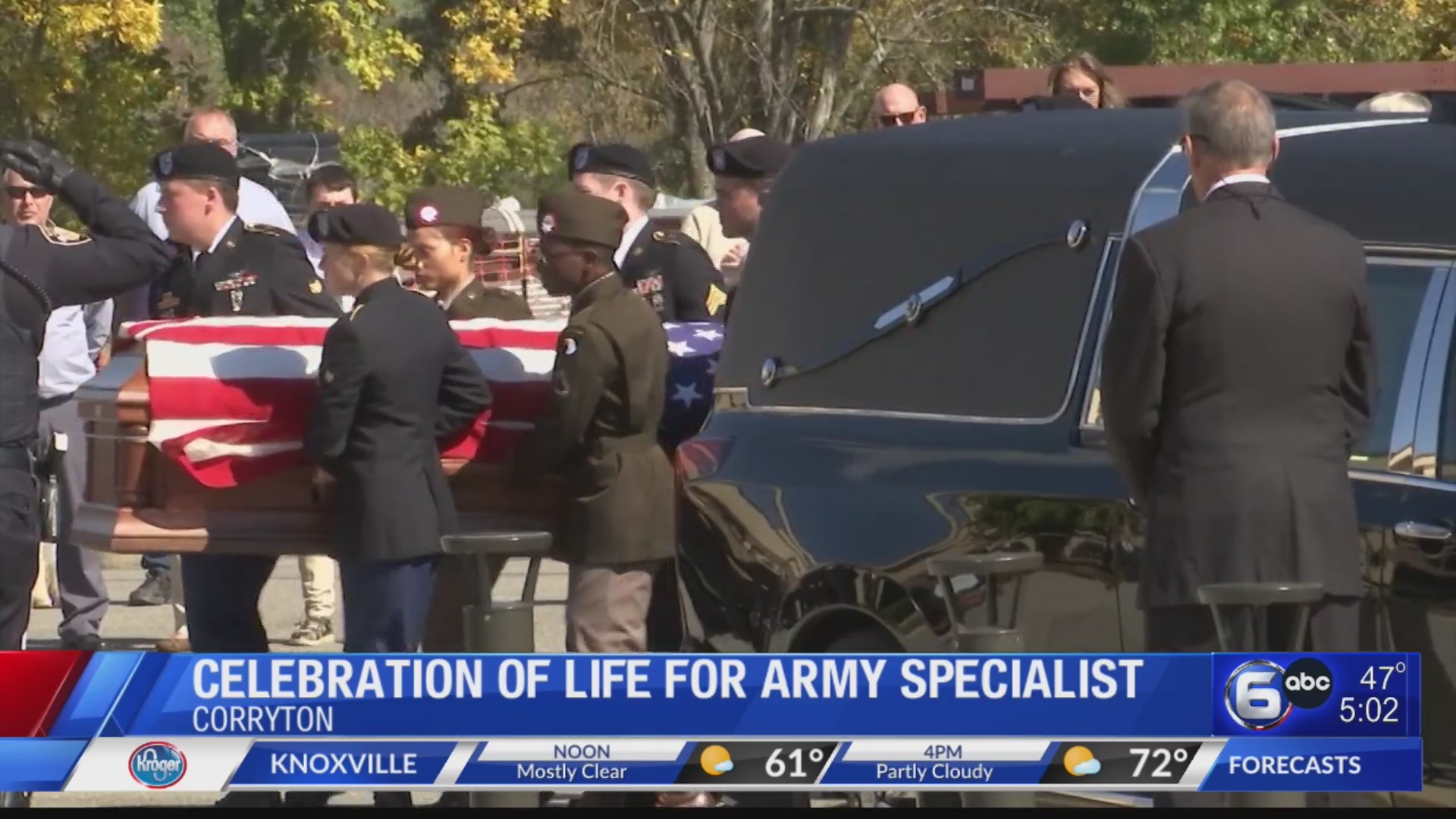 Celebration of life for Army specialist Jeremy Evans – WATE 6 On Your Side