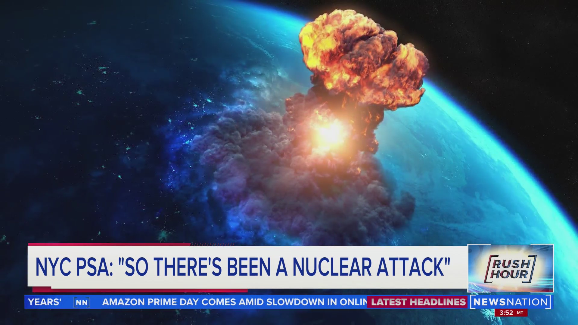 NYC releases PSA on what to do in event of nuclear attack | Rush Hour ...