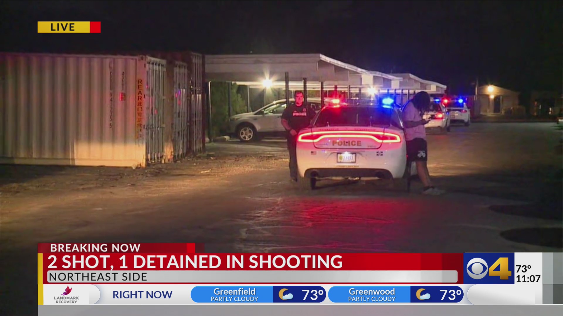2 people hurt, 1 detained in northeast Indy shooting – WTTV CBS4Indy
