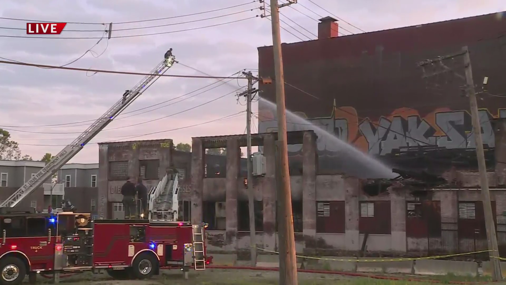 Crews continue putting out Saturday night warehouse fire hotspots – FOX 2