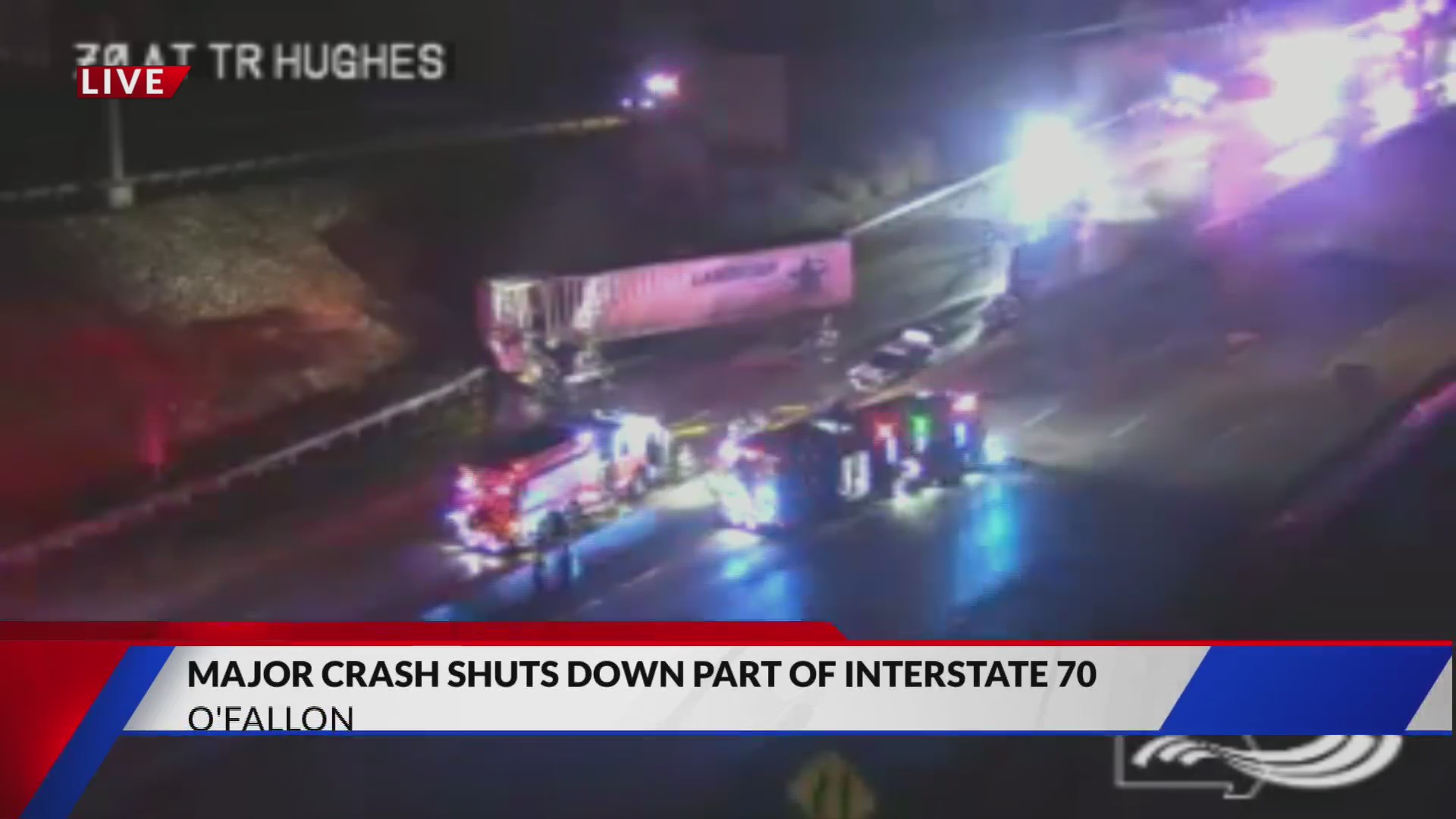 Fiery crash involving tractor trailers closes I-70 in both directions ...