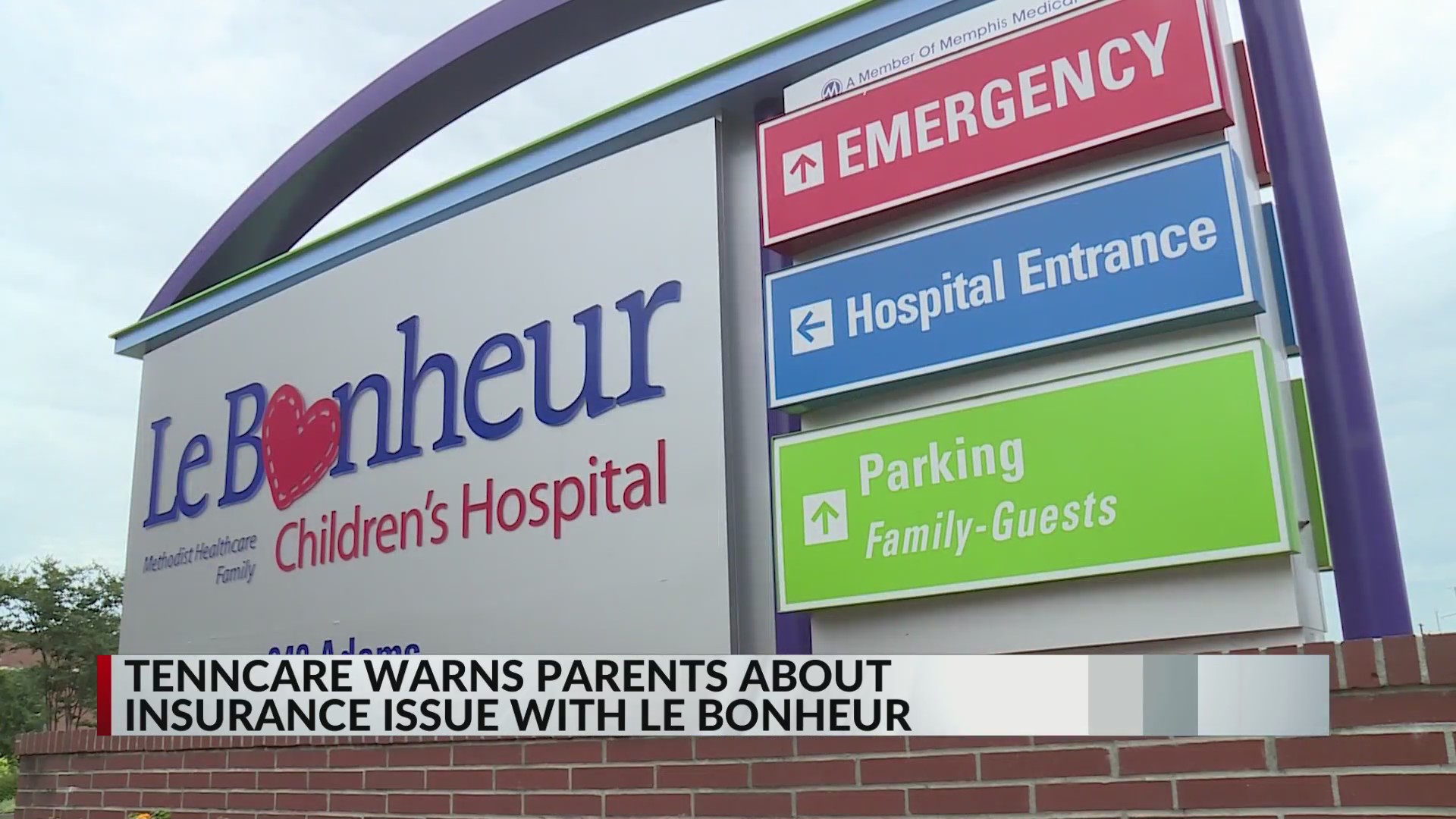 TennCare warns parents about insurance issues with Le Bonheur – WREG.com