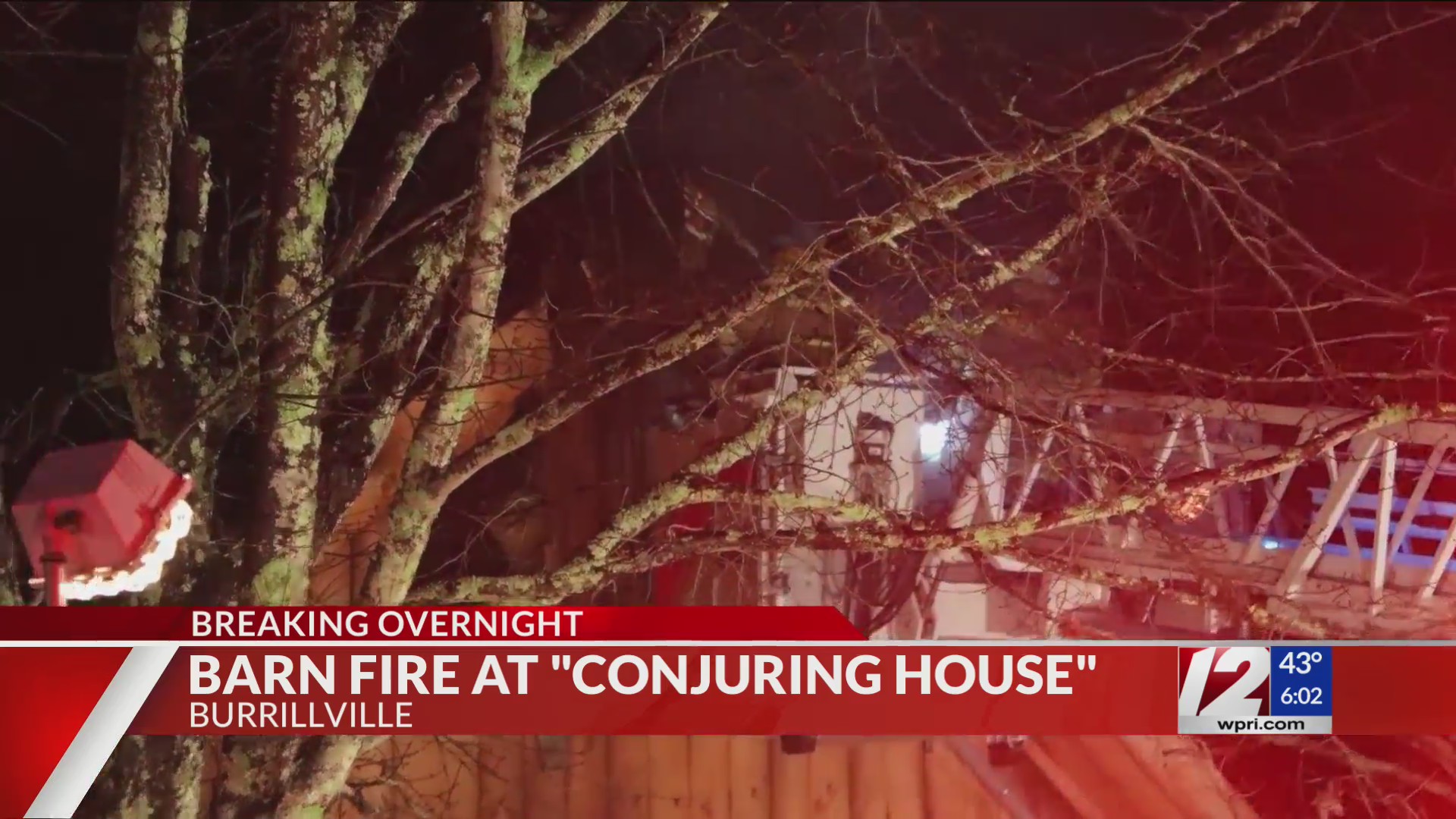 Barn on Conjuring House property catches fire – WPRI.com