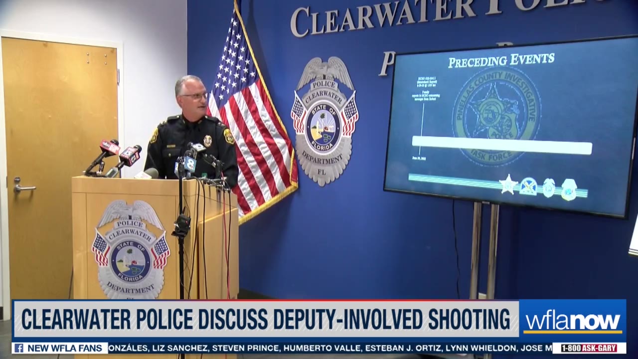 Clearwater police discuss details in deputy-involved shooting – WFLA
