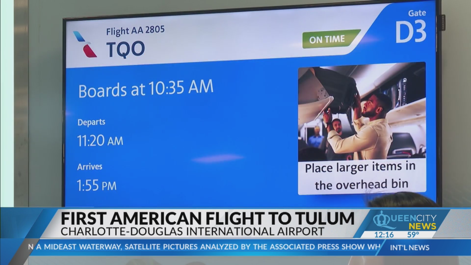 CLT international flight 1st ever to arrive in Tulum – Queen City News
