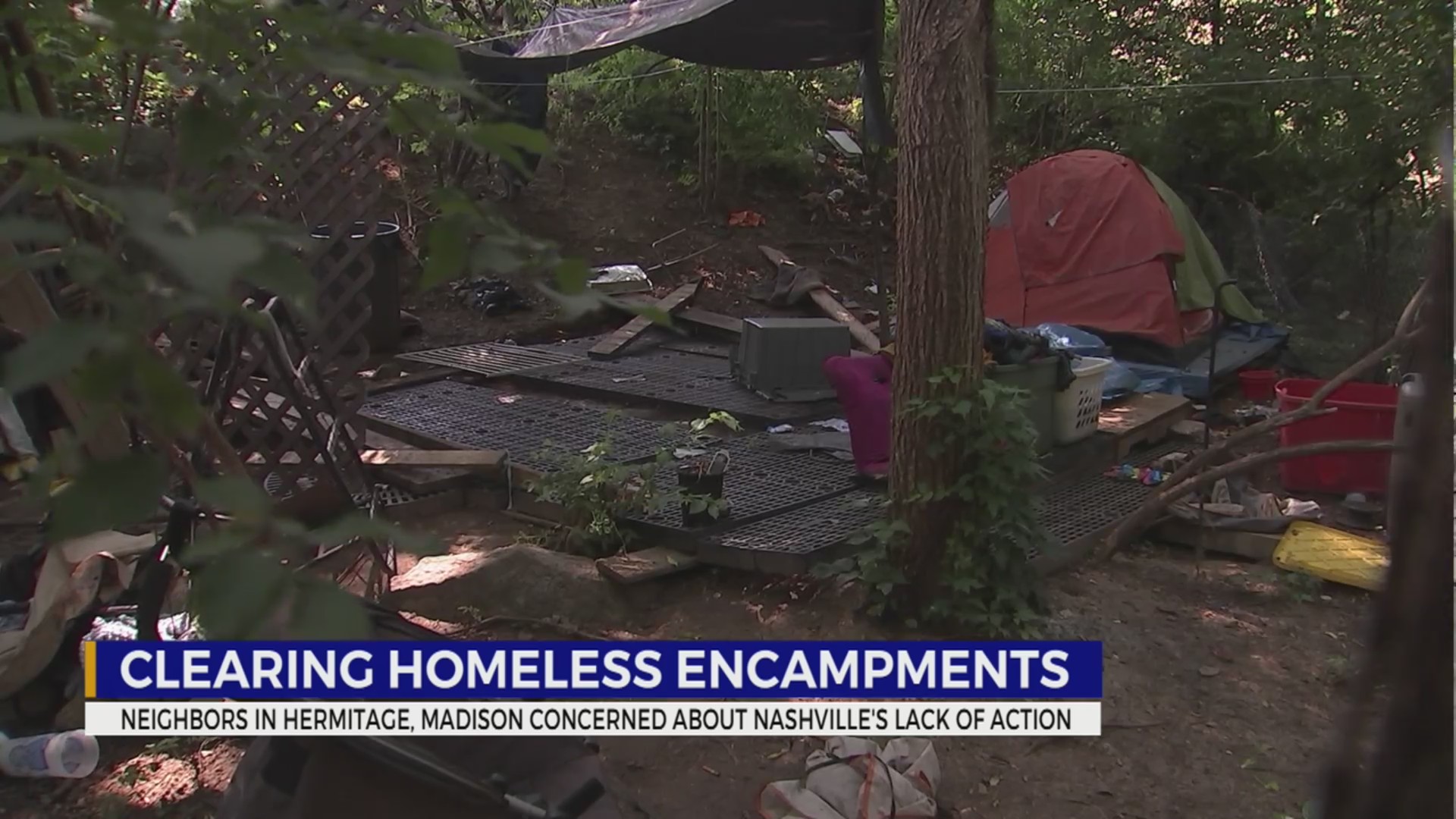 Clearing Nashville homeless encampments – WKRN News 2