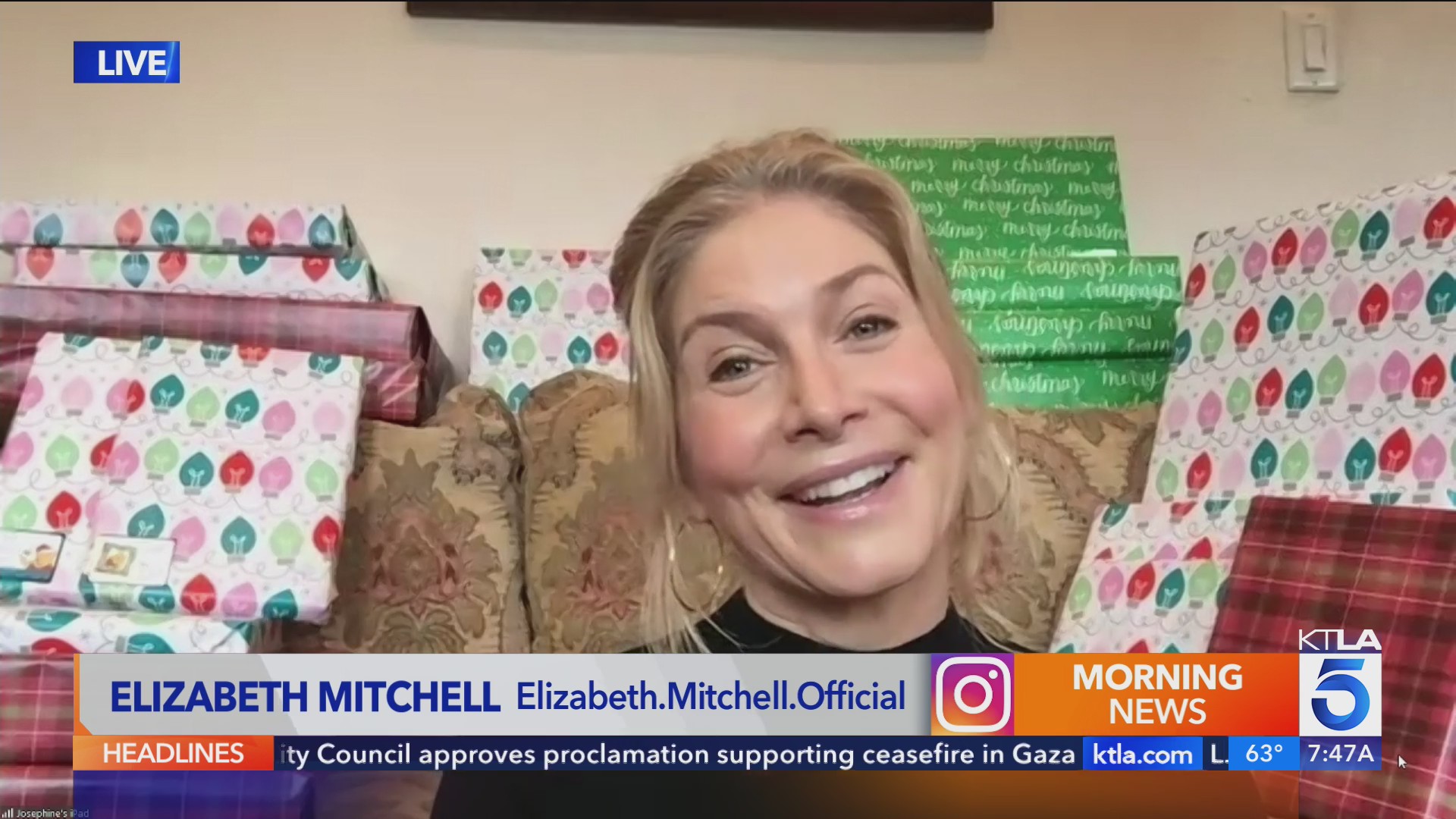 Elizabeth Mitchell chats about the holidays and new film ‘When Time Got ...