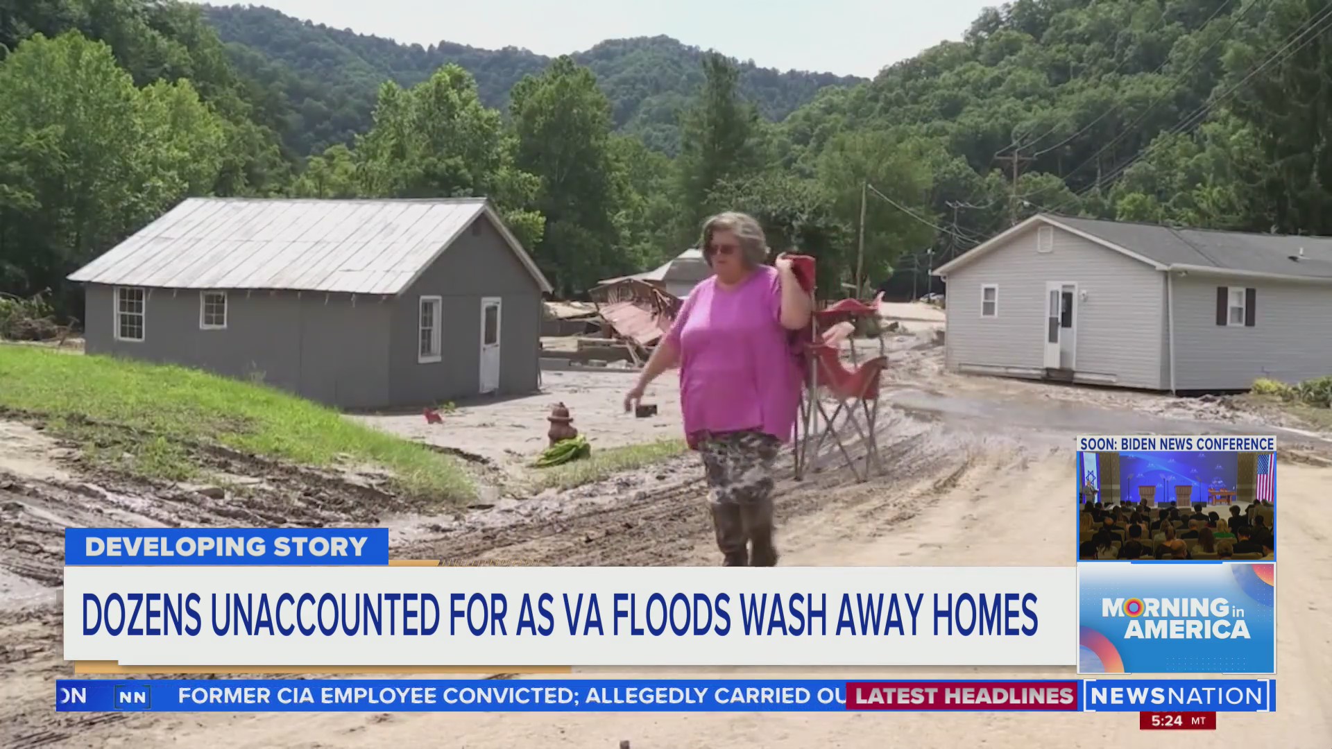 People unaccounted for, but no fatalities in Va.flood | Morning in ...