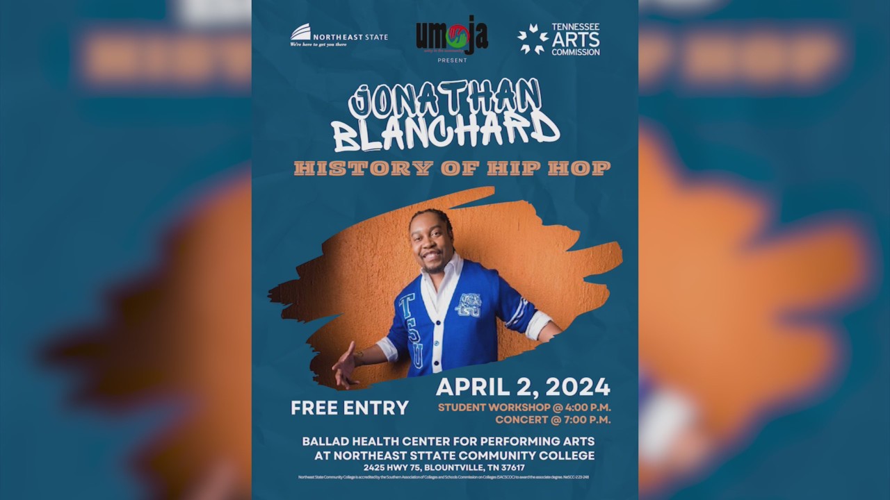 Jonathan Blanchard to perform History of Hip Hop at Northeast State ...