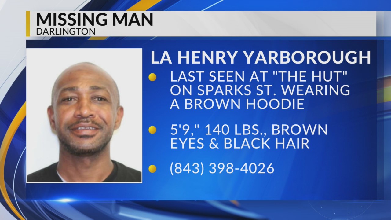 Darlington police look for missing 43-year-old man – WBTW