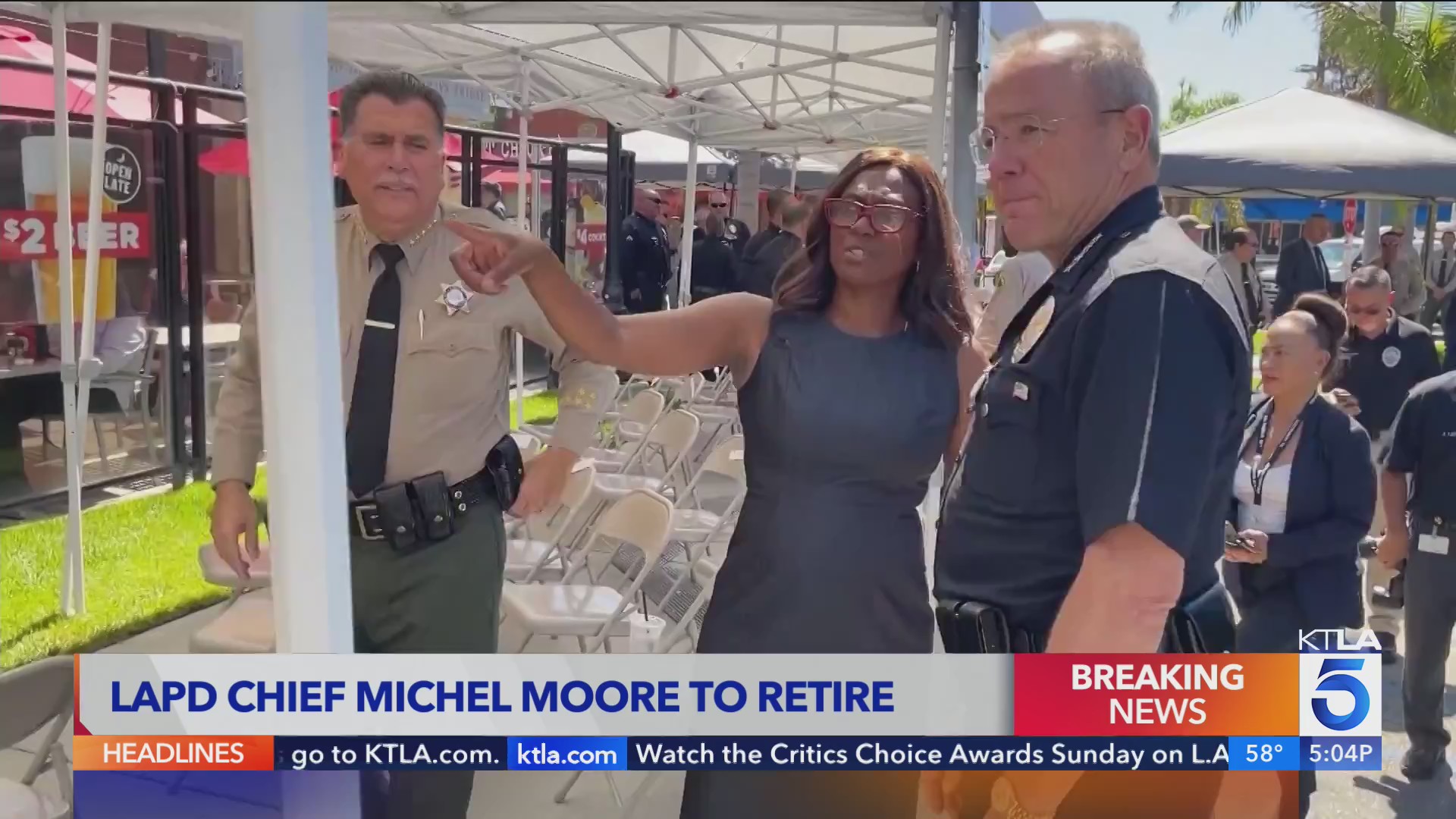 L.A. Police Chief Michel Moore announces retirement – KTLA