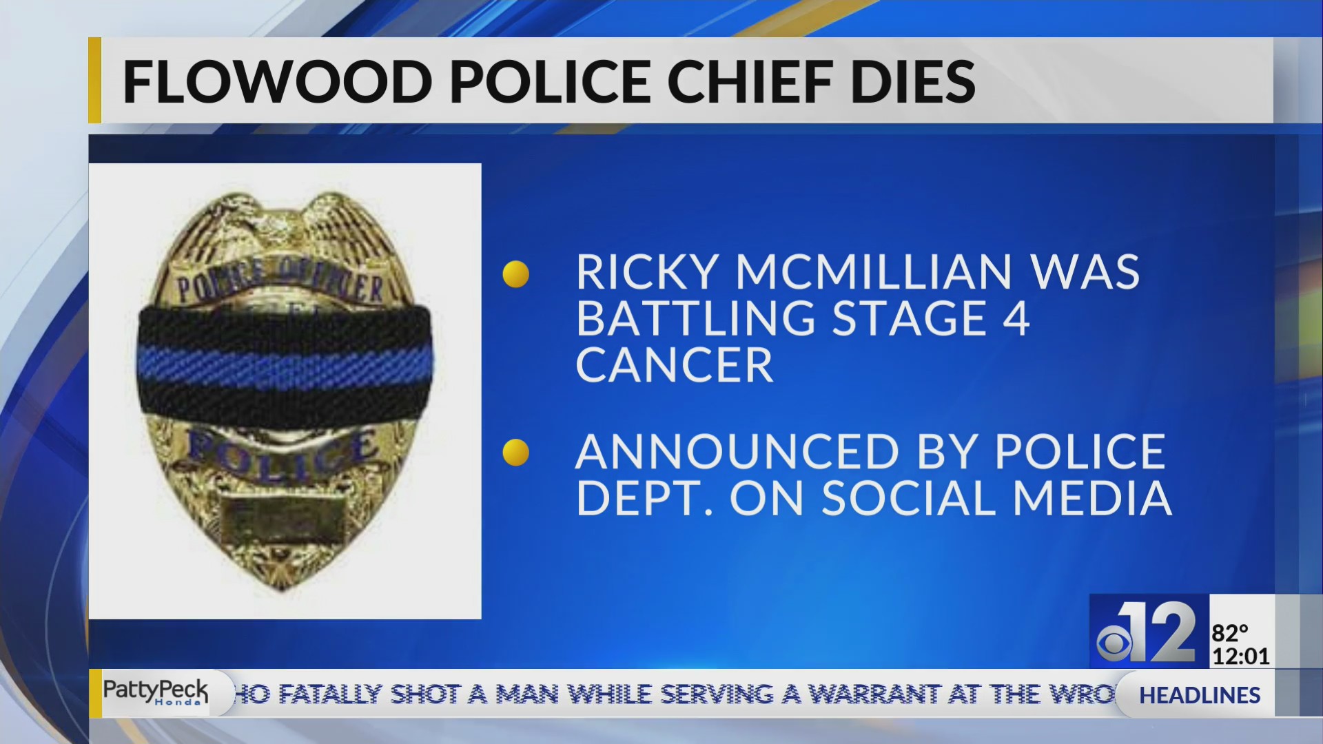 Funeral set for Flowood Police Chief Ricky McMillian – WJTV