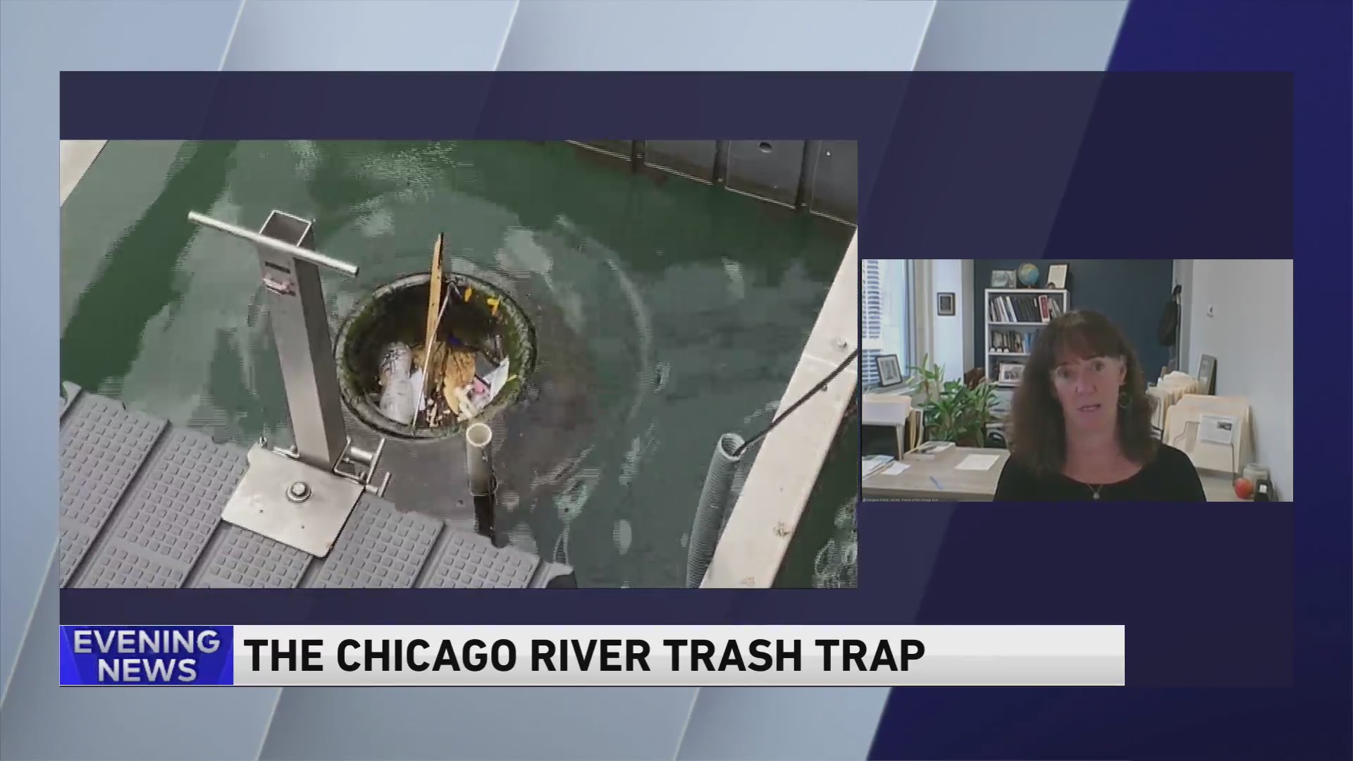 Behind the scenes of the Chicago River Trash Trap – WGN-TV