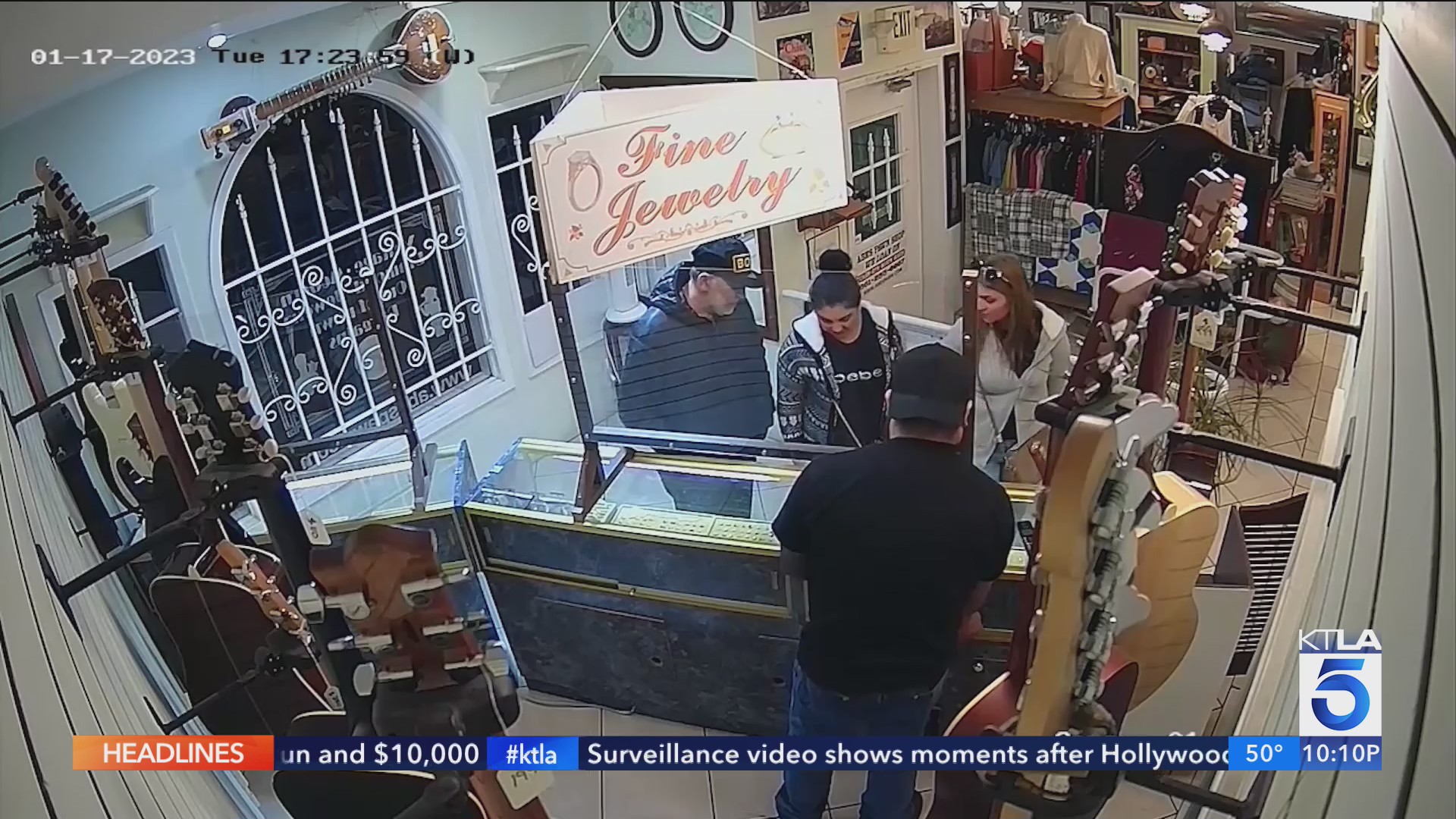 Video captures suspected jewelry theft group targeting SoCal pawn shop ...