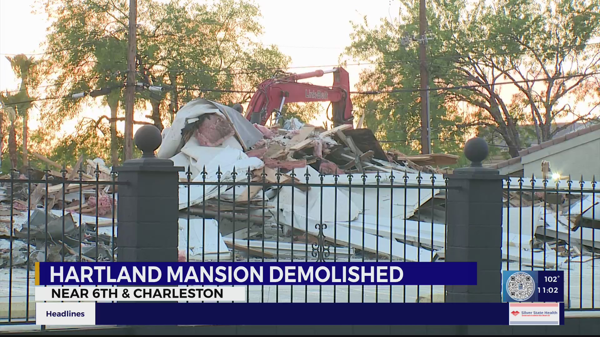 Hartland Mansion demolished Monday – KLAS