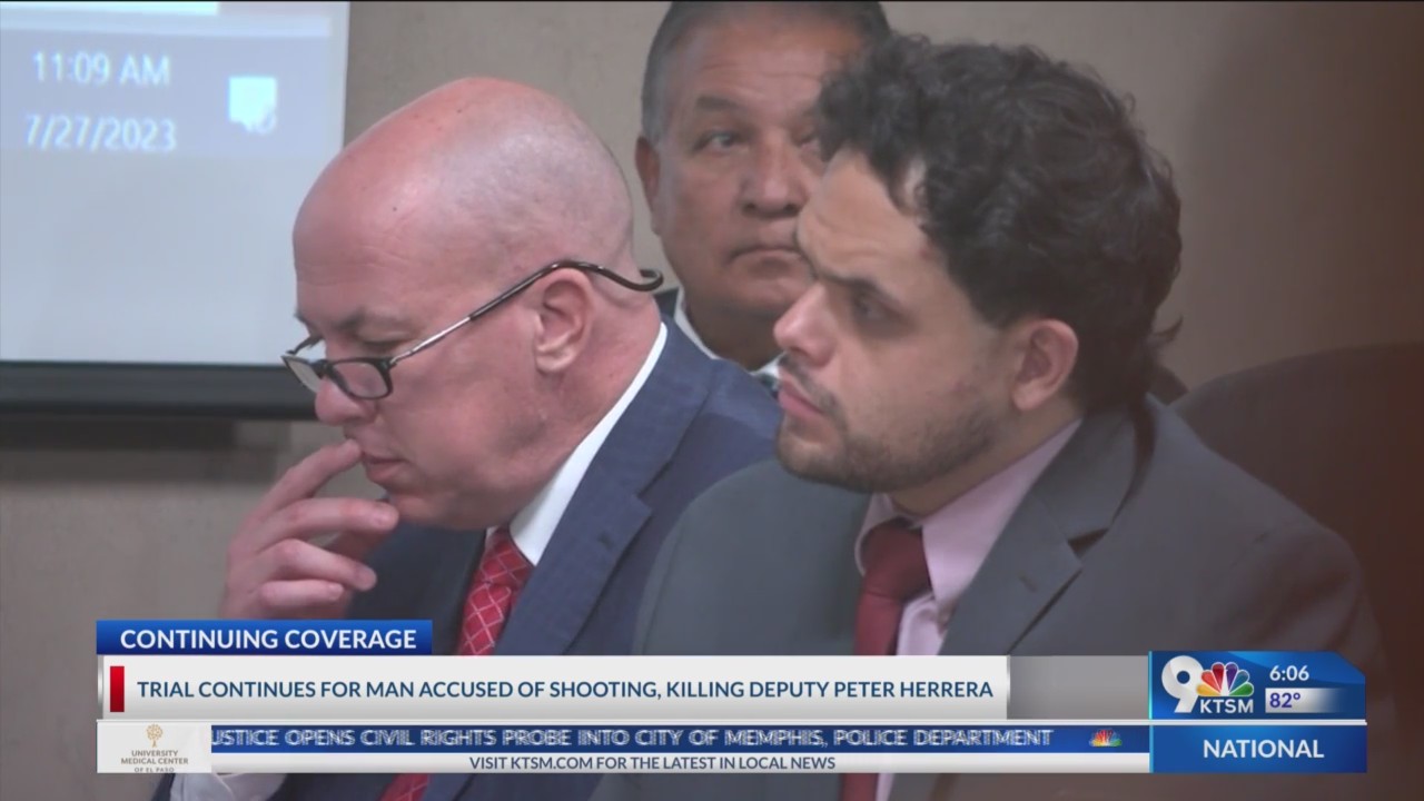 Body camera footage shown in court of fatal shooting of El Paso Sheriff’s Deputy Peter Herrera ...