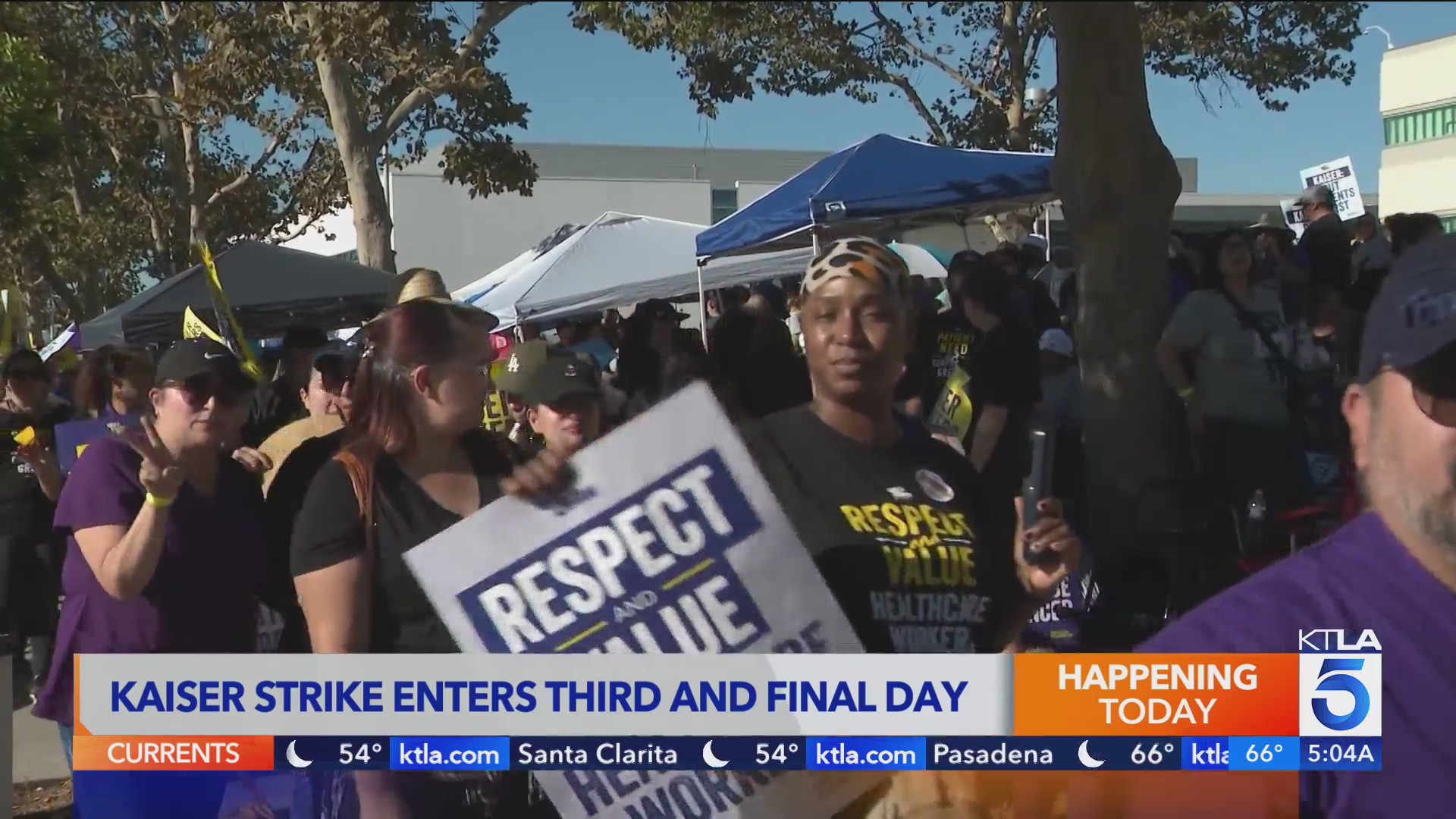 Kaiser strike enters 3rd and final day but sides are still far apart – KTLA