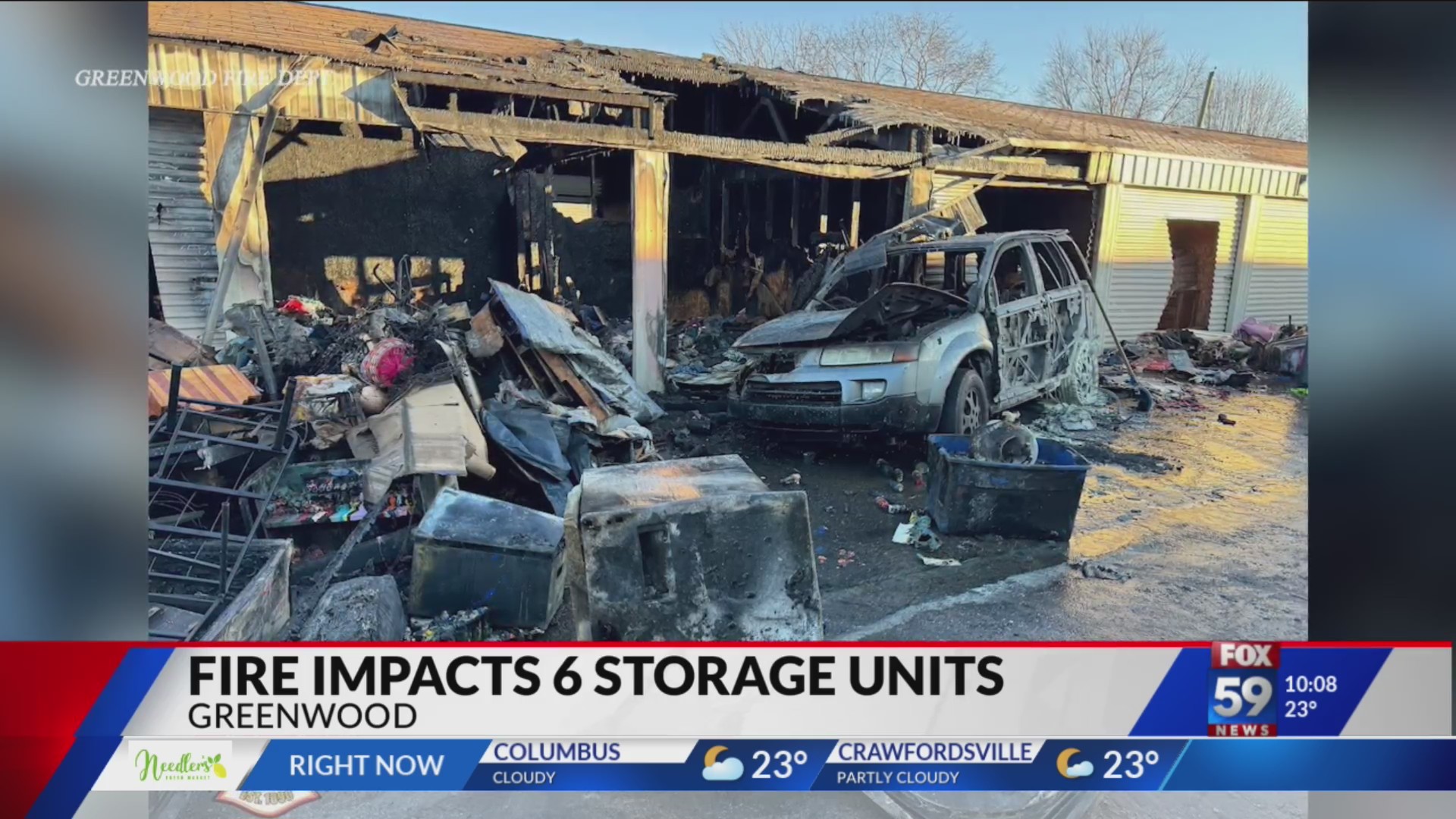 Person hurt in large fire at Greenwood storage facility – Fox 59