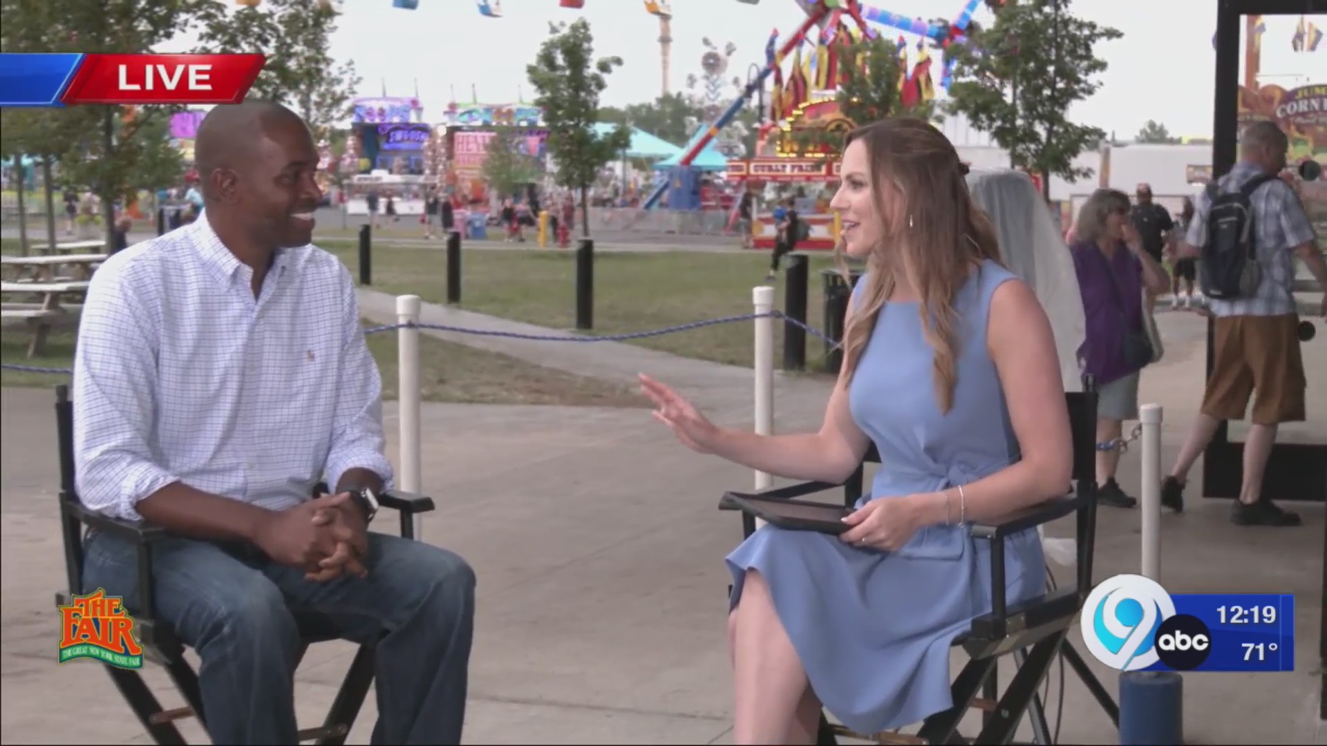 Lt. Governor Anthony Delgado live at the Fair – WSYR
