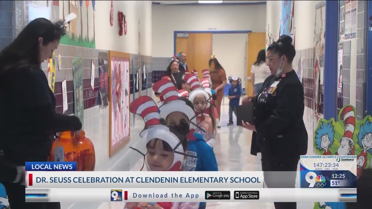 Dr. Seuss celebration at Clendenin Elementary school – KTSM 9 News