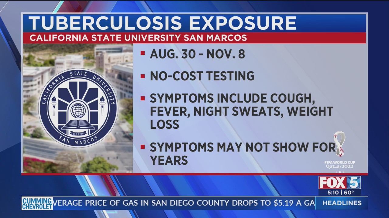 Possible Tuberculosis Exposure At CSU San Marcos – FOX 5 San Diego & KUSI News