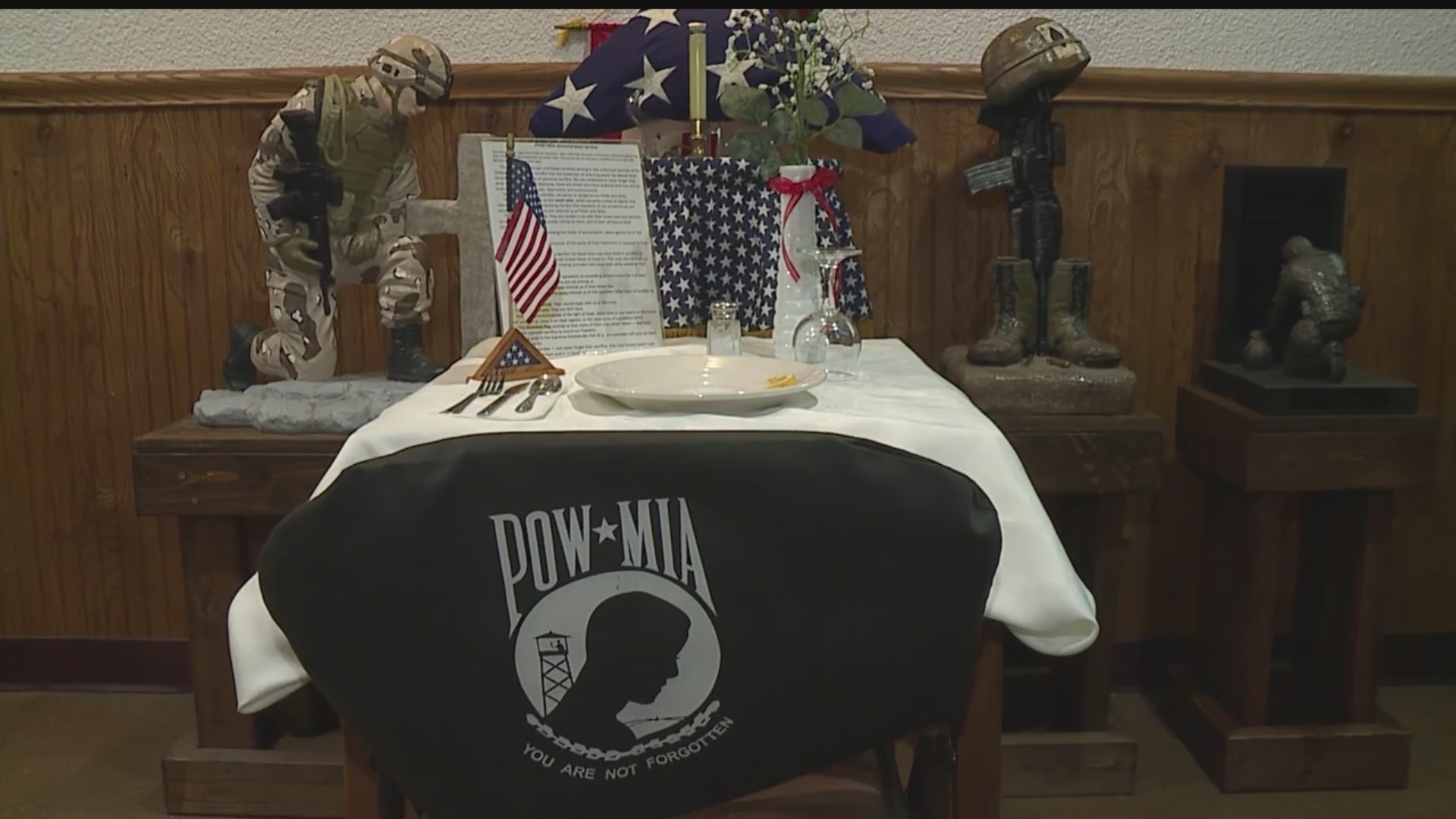 Lake Milton American Legion Missing Man Table honors soldiers who did not come home – WYTV