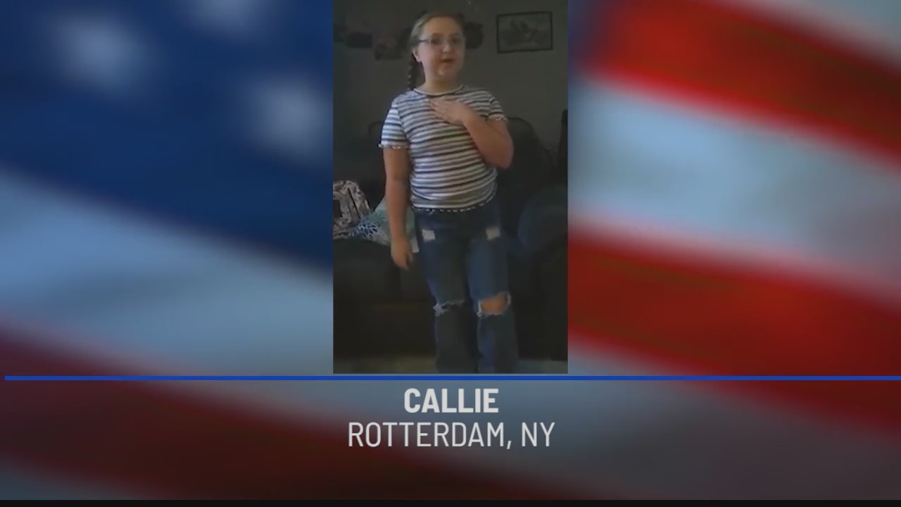 Callie gives us our daily Pledge of Allegiance! – NEWS10 ABC