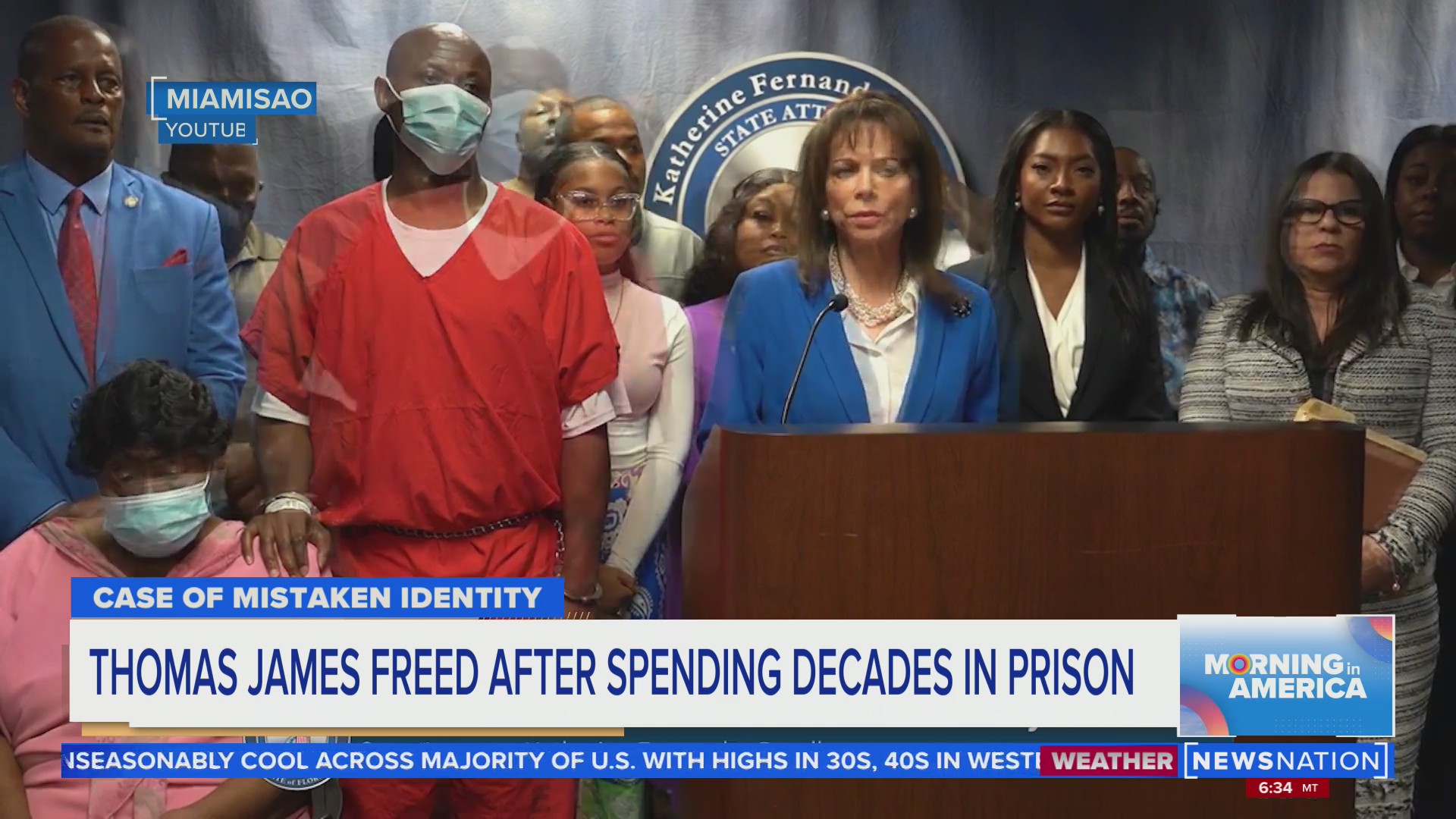 Thomas James freed after spending decades in prison | Morning in ...
