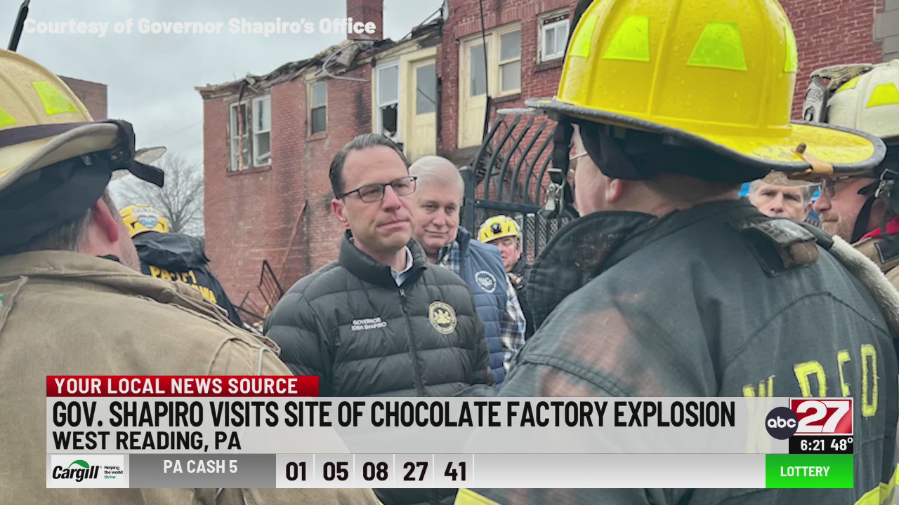 Governor Shapiro visits site of West Reading chocolate factory ...