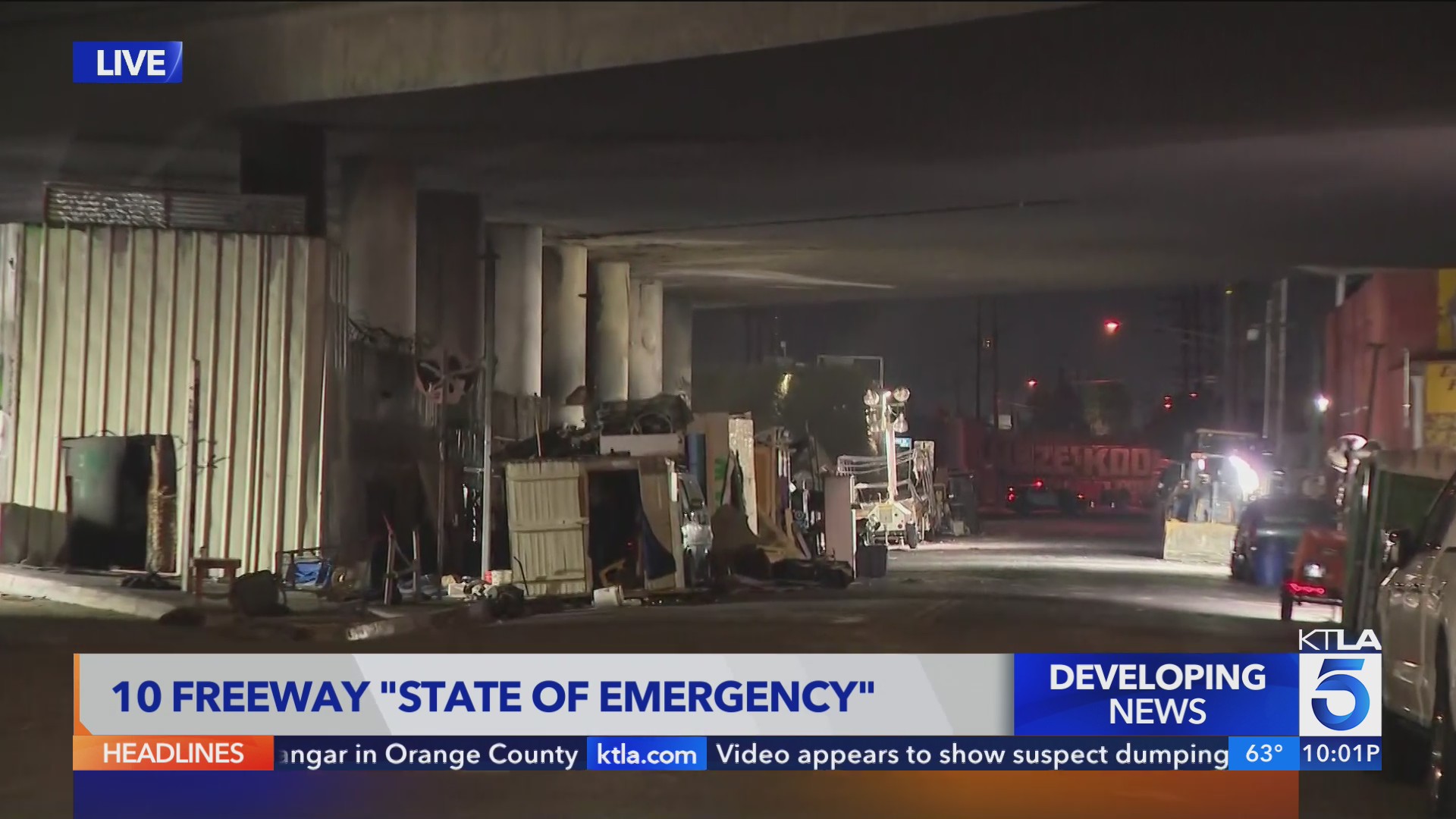 10 Freeway state of emergency – KTLA