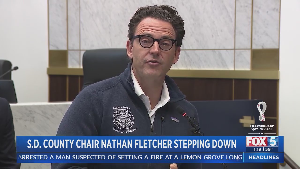 SD County Chair Nathan Fletcher Stepping Down – FOX 5 San Diego & KUSI News