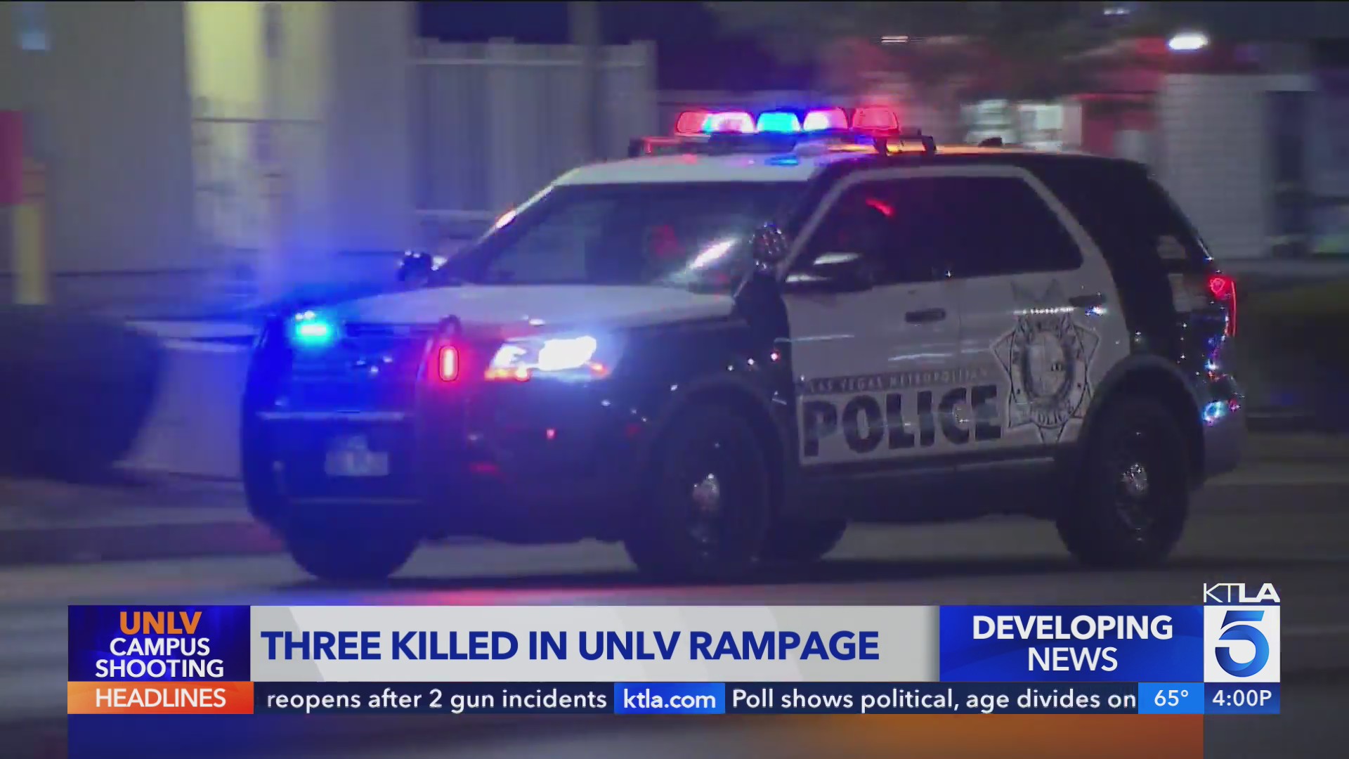 3 killed in mass shooting at University of Las Vegas – KTLA