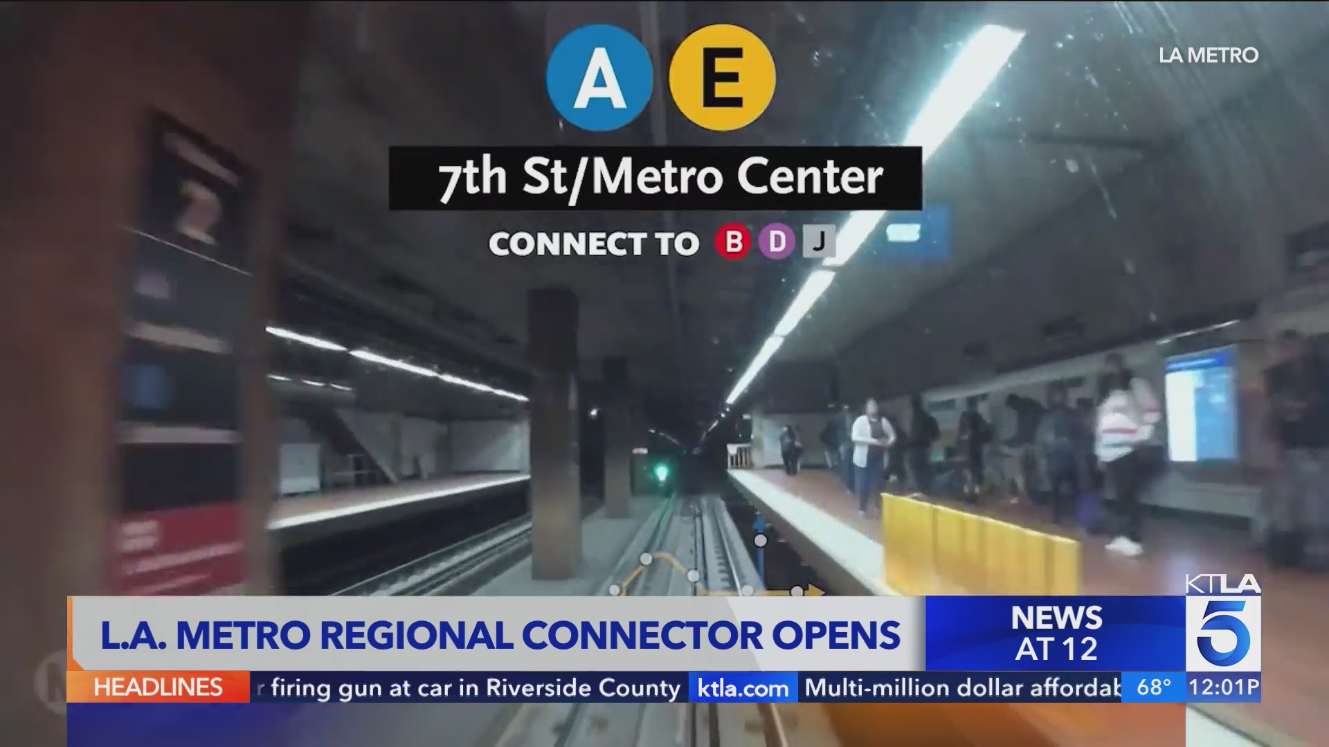 L.A. Metro Regional Connector opens – KTLA