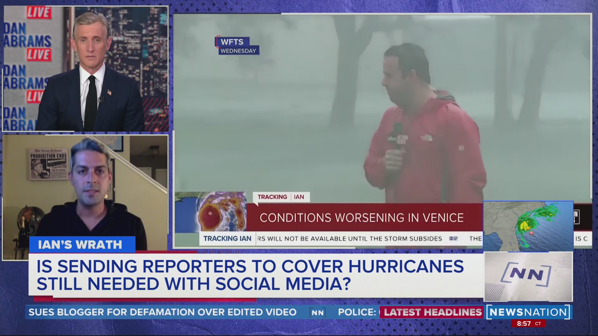 Reporters ‘unnecessarily’ put in danger during hurricane: editor | Dan ...