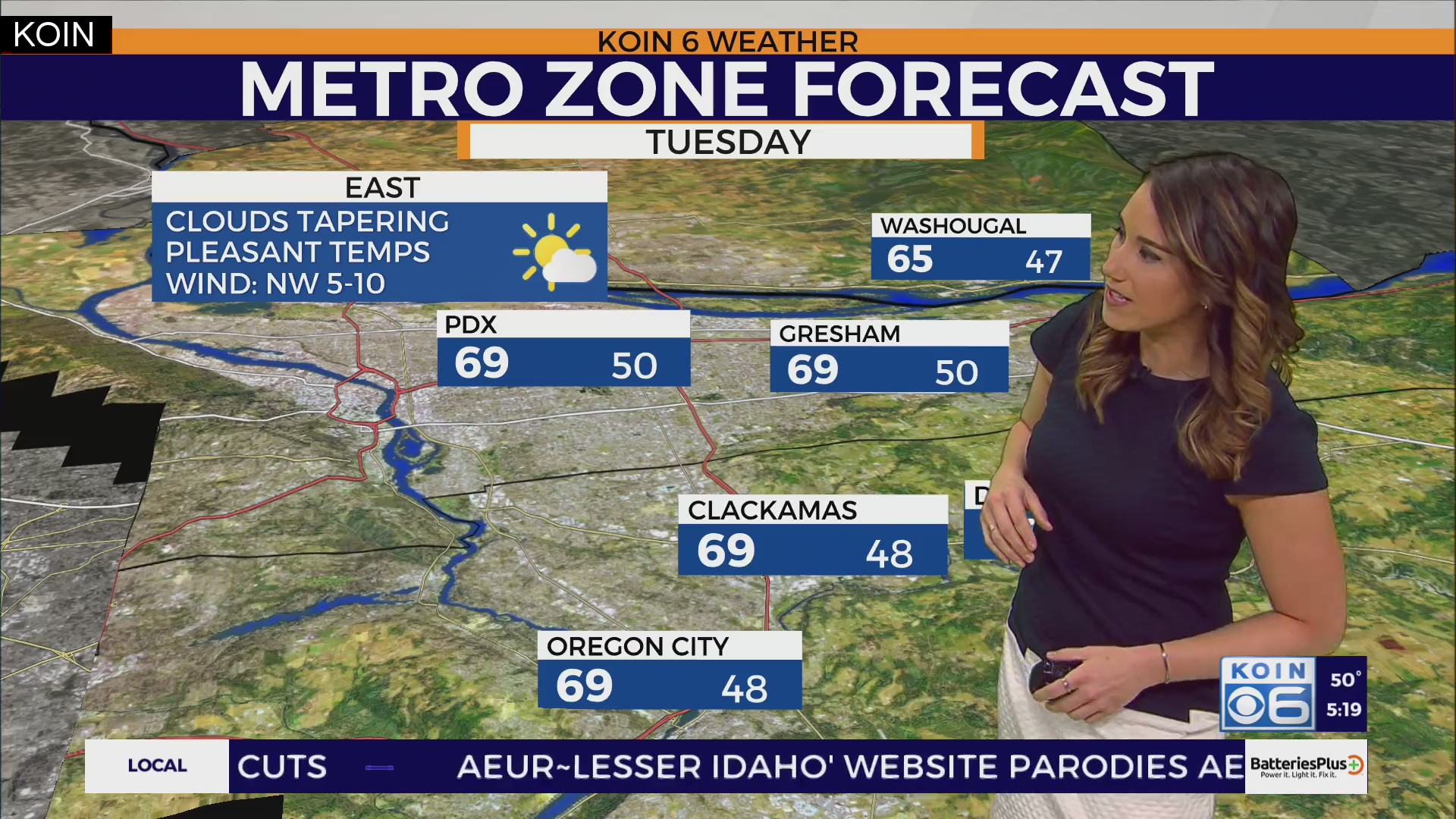 Weather forecast: Mild days ahead with an end of week heat up – KOIN.com